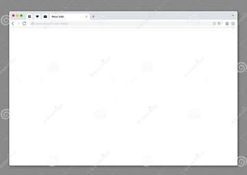 Internet Web Browser Window Interface Mockup Stock Vector - Illustration of computer, vector ...
