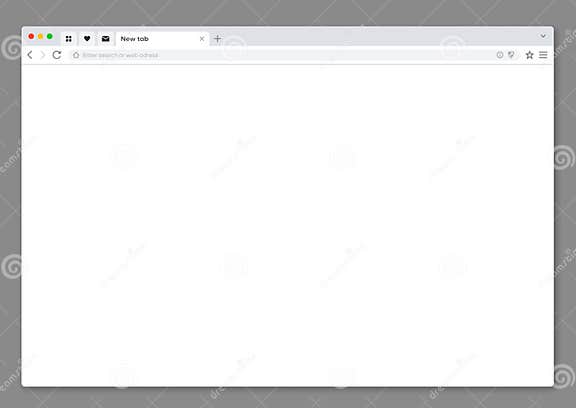Internet Web Browser Window Interface Mockup Stock Vector - Illustration of computer, vector ...