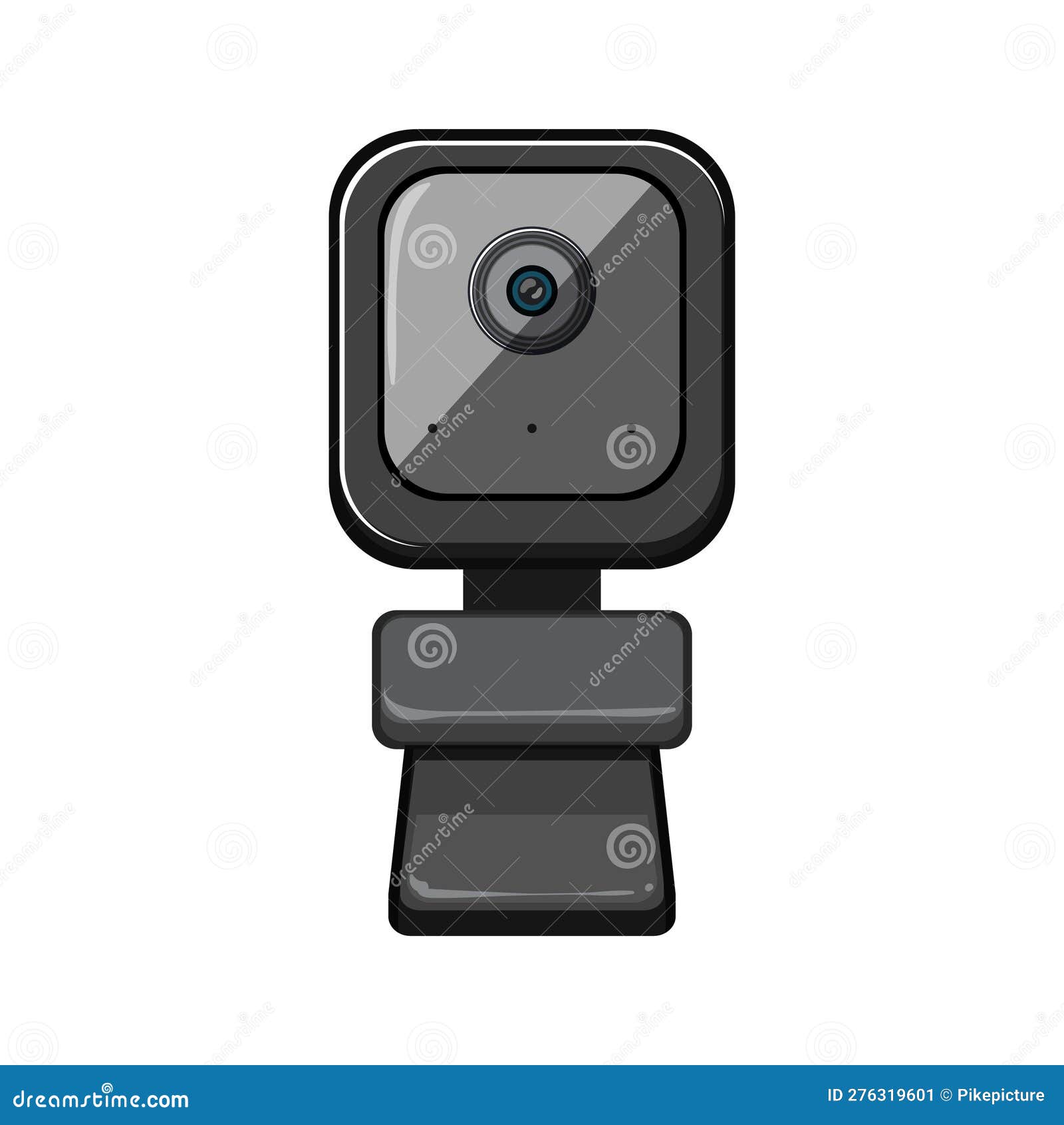 Internet Web Camera Cartoon Vector Illustration Stock Vector ...