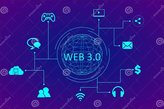 Internet Web3 Concepts Vector Illustration Stock Illustration ...