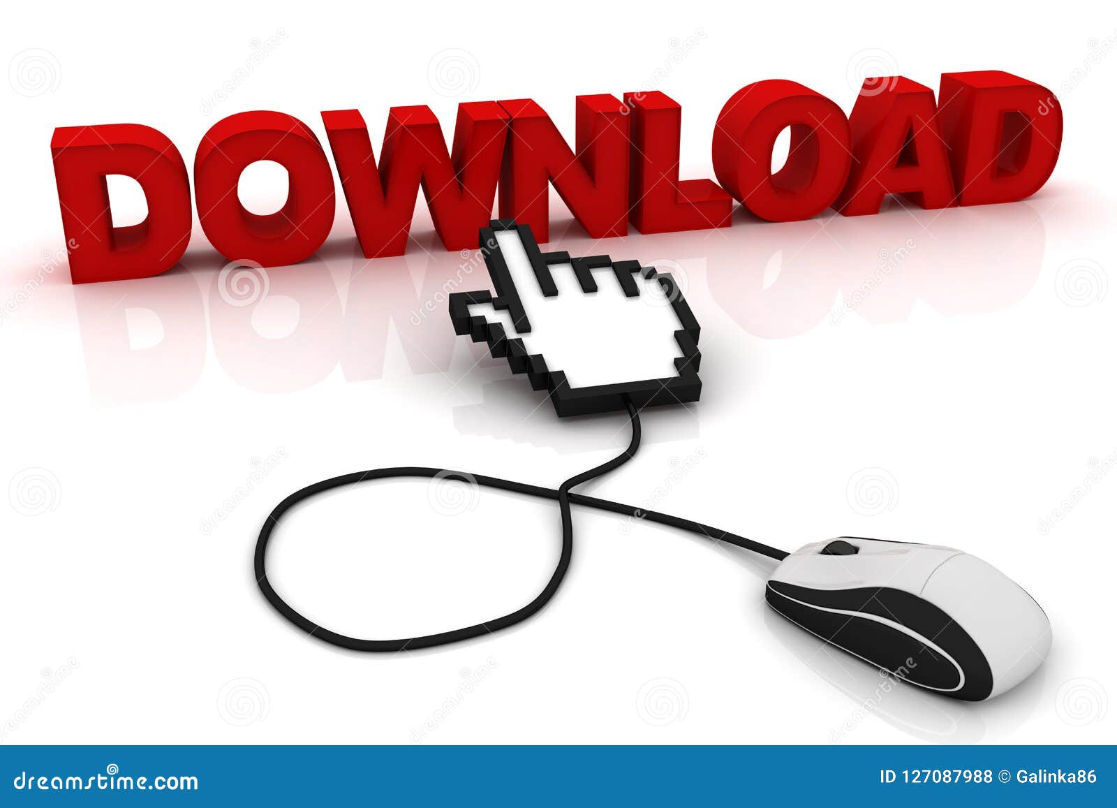 Internet Web Downloading, Cloud Computing Stock Illustration ...