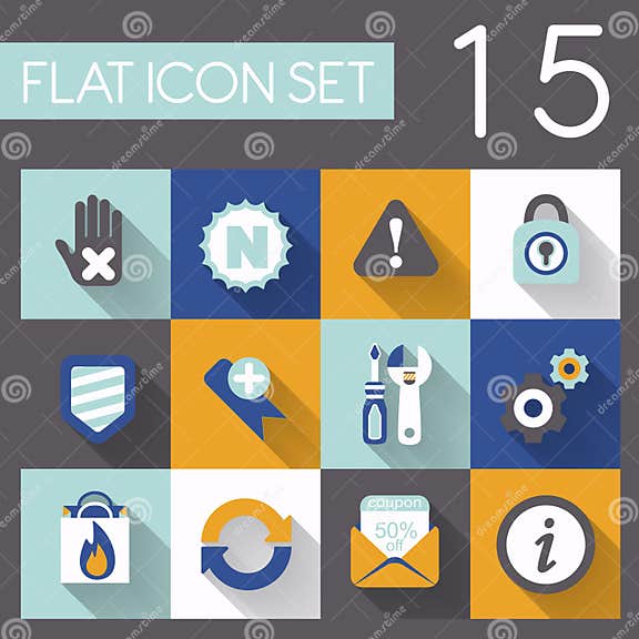 Internet and web icon set stock vector. Illustration of button - 45126045