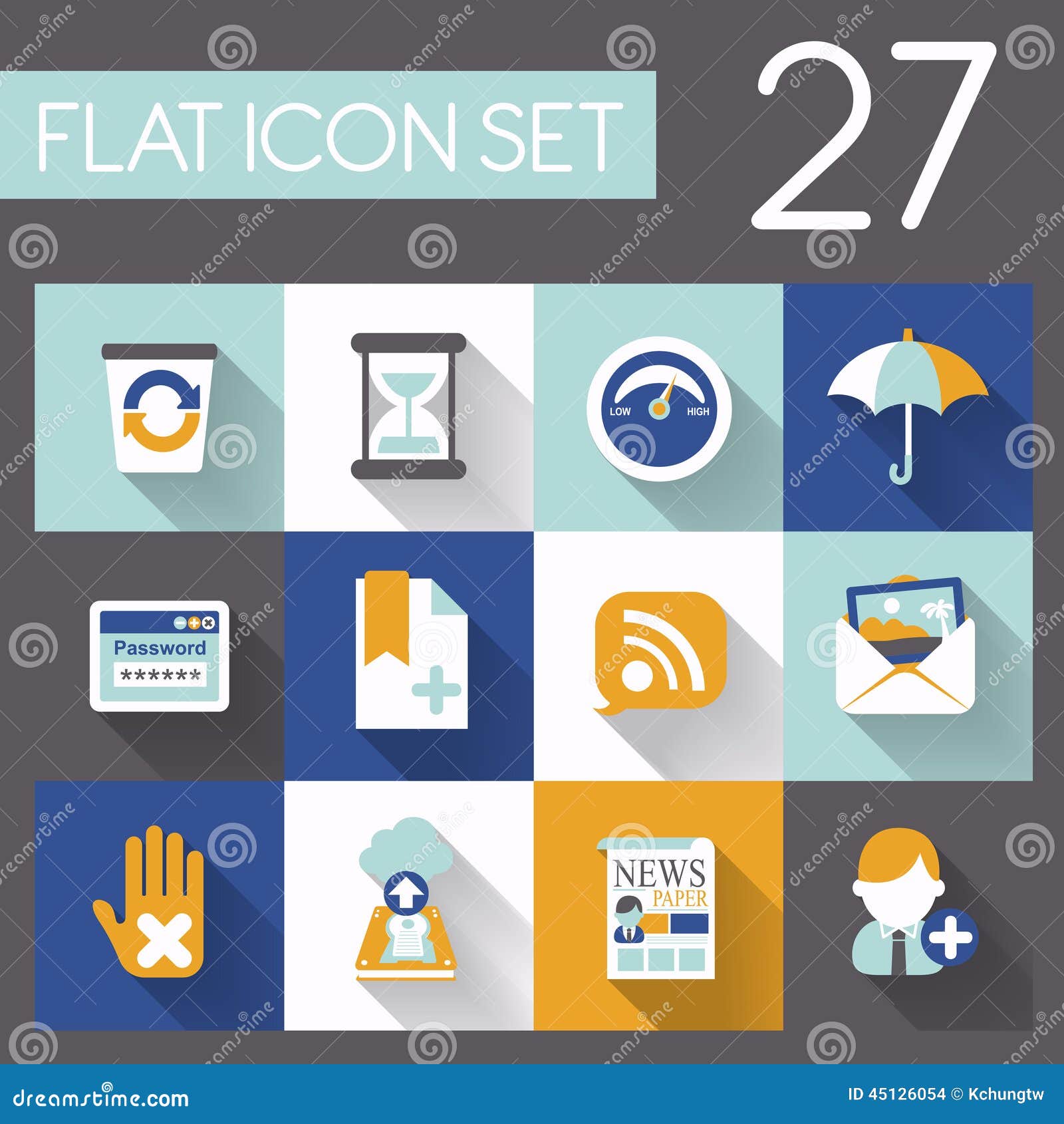 Internet and web icon set stock vector. Illustration of basket - 45126054