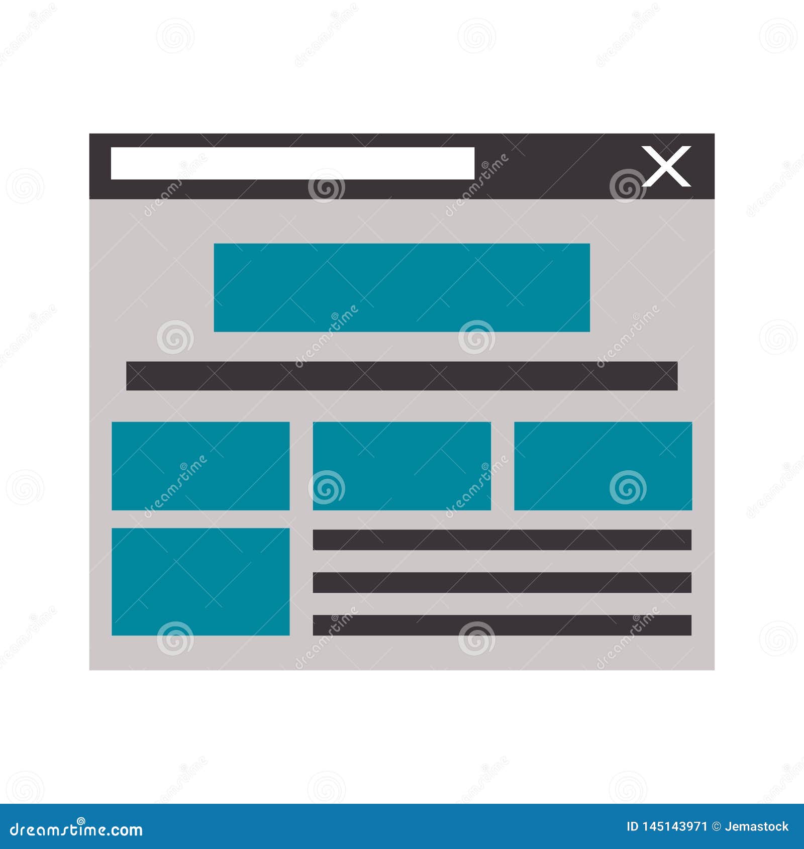 Internet Website Tab Isolated Stock Vector - Illustration of label ...