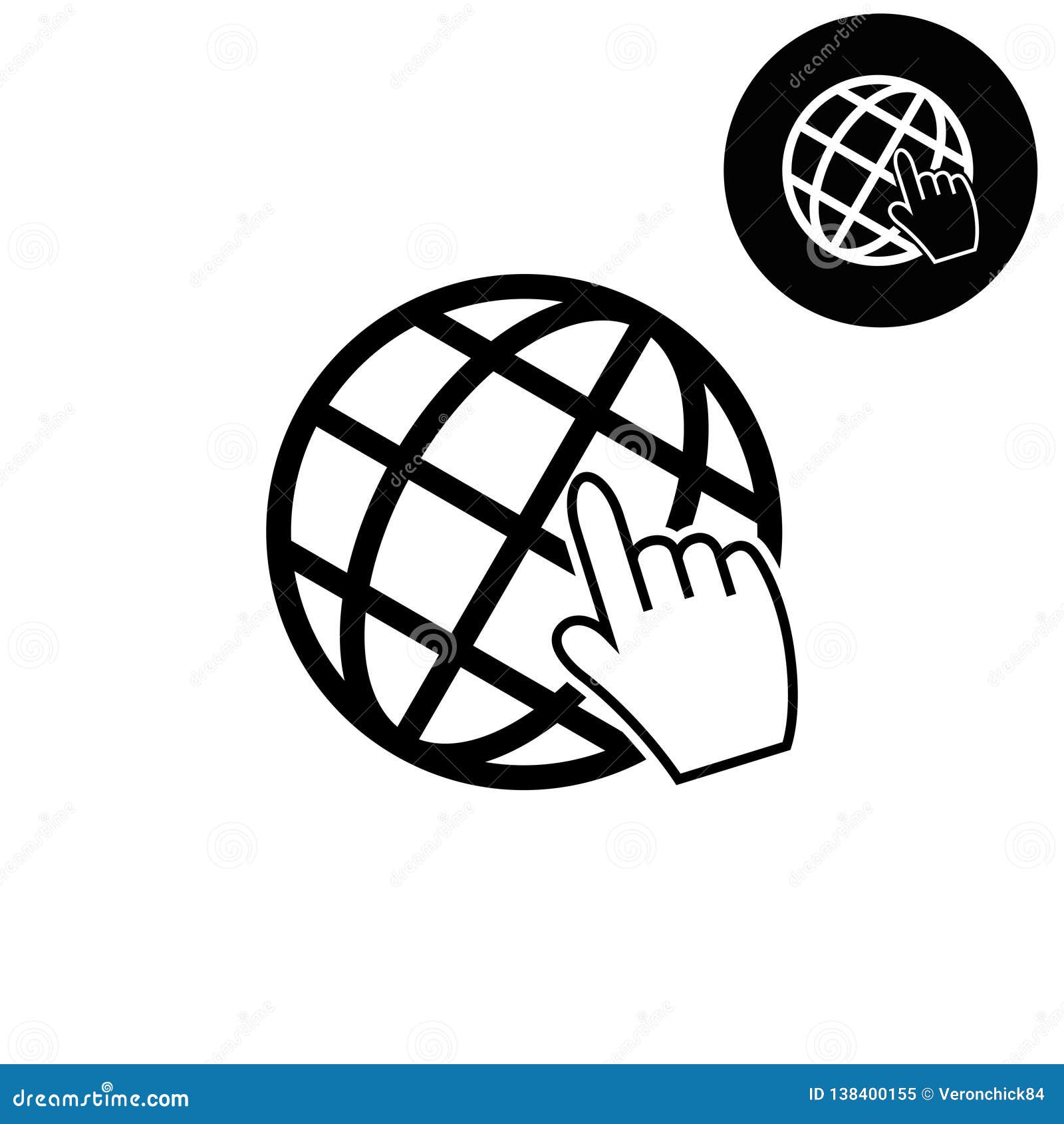Internet - White Vector Icon Stock Vector - Illustration of internet ...