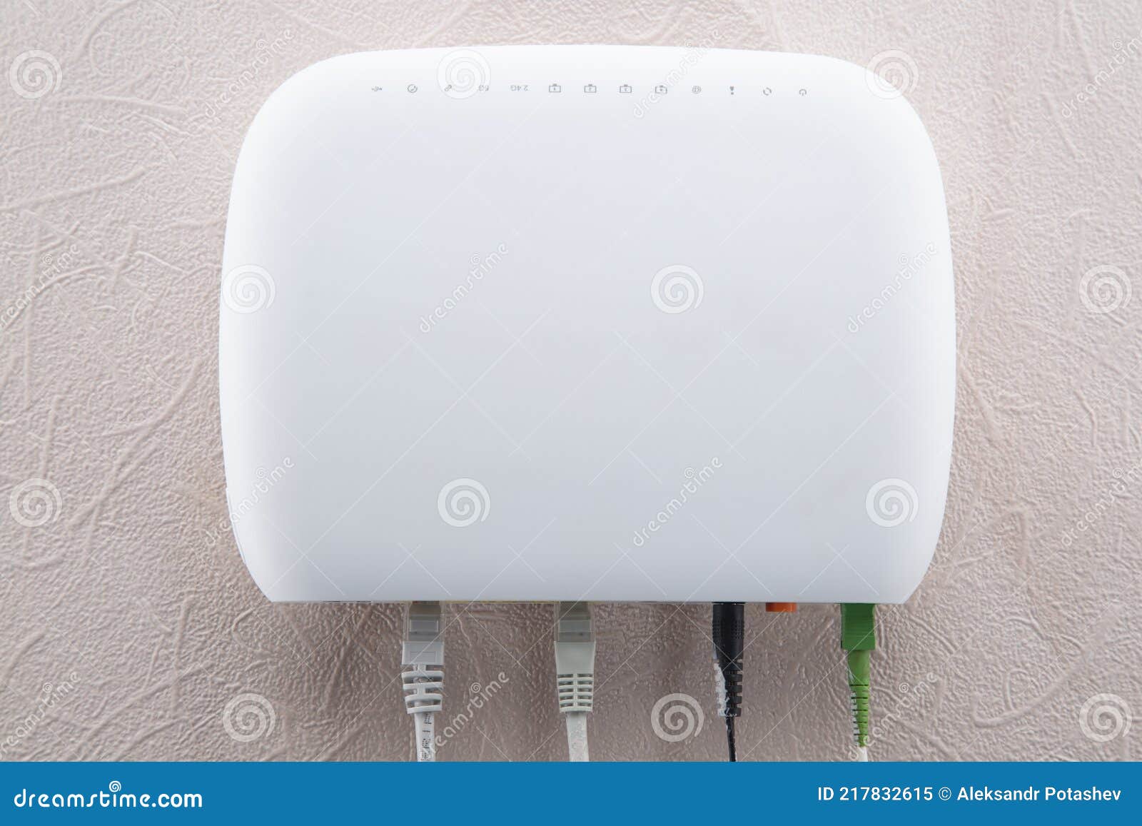 Internet Wi-Fi Modem Dual-circuit for Home and Office Stock Image ...