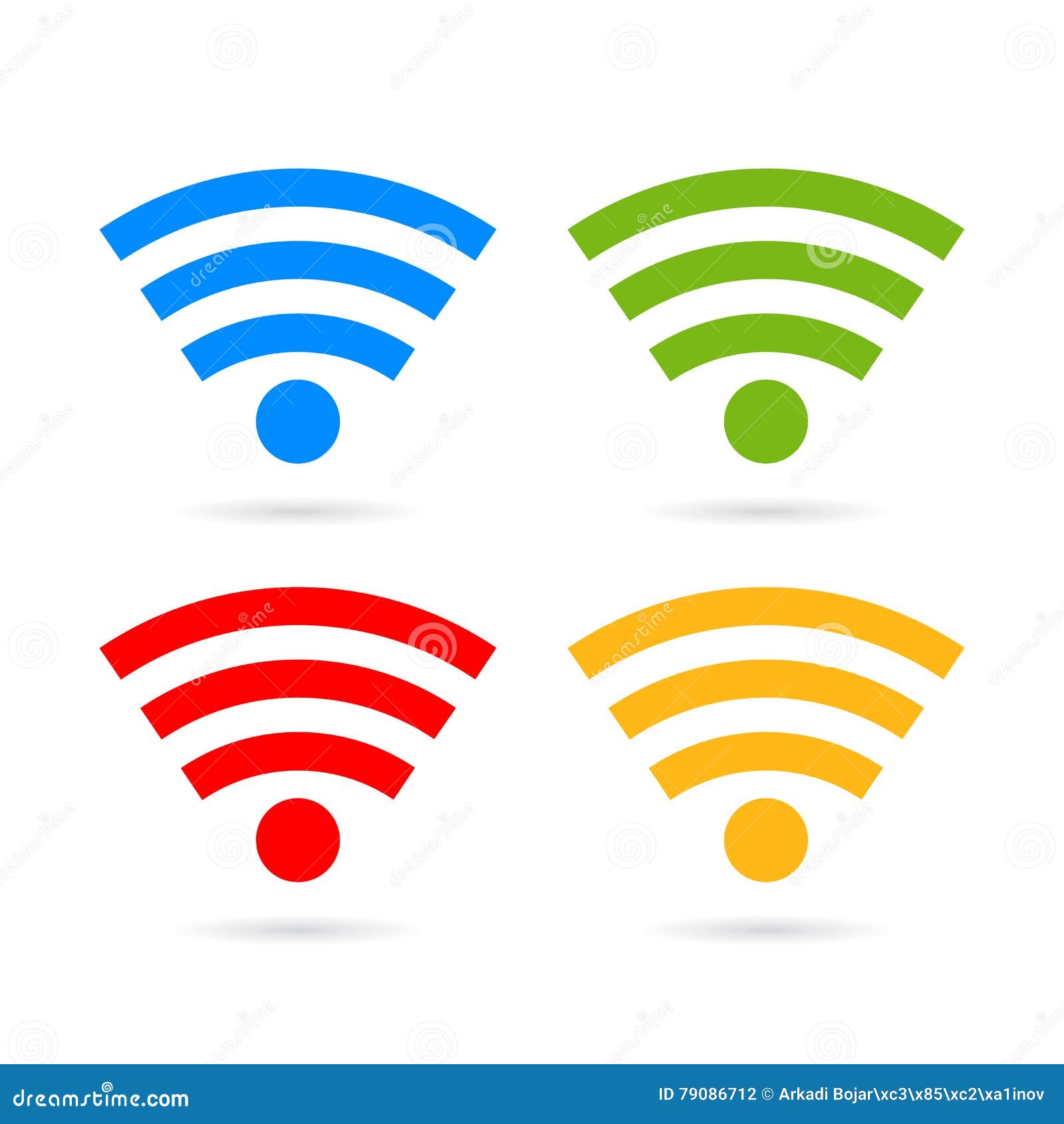 Internet wifi icon stock vector. Illustration of concept - 79086712