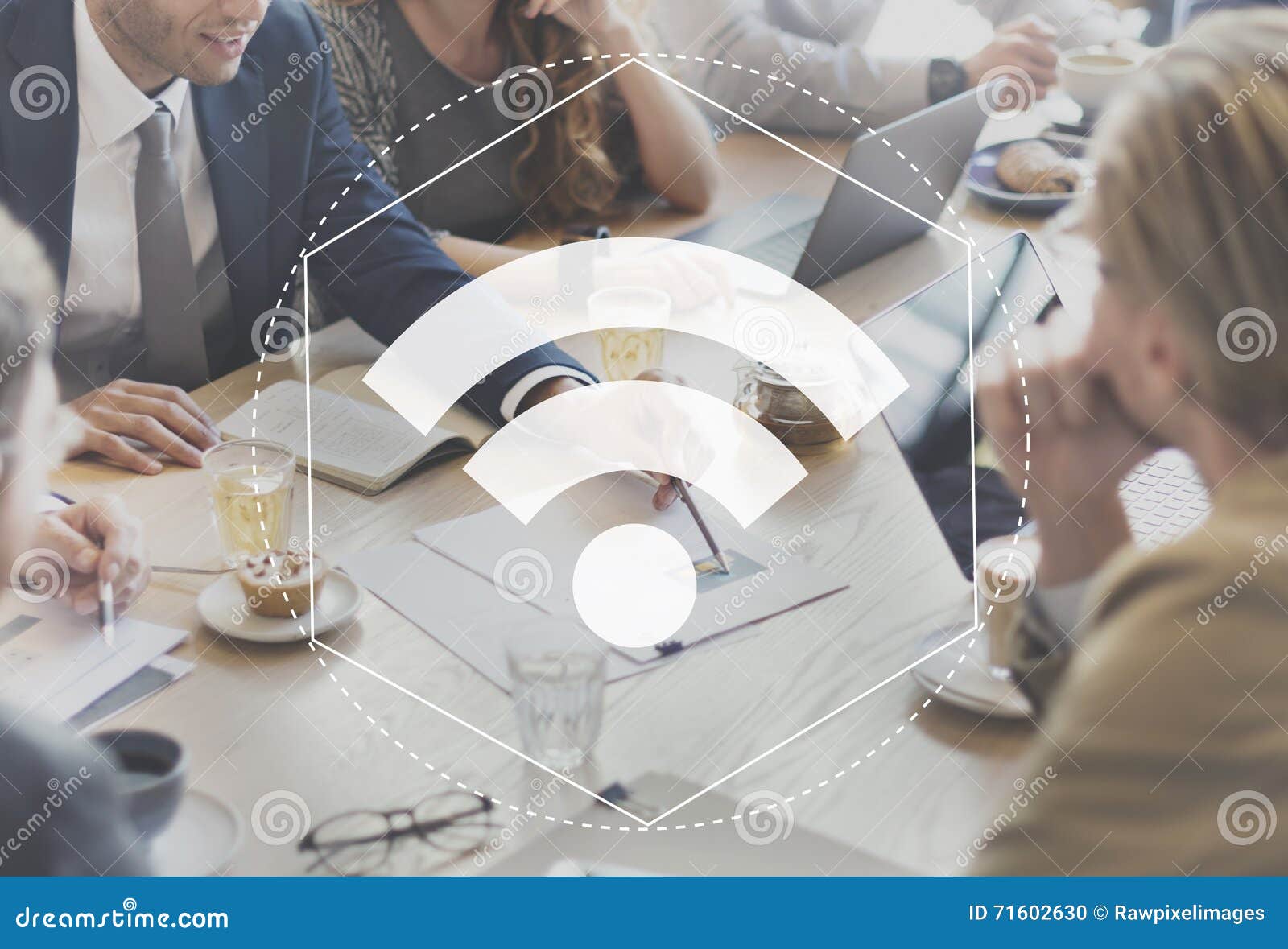 Internet WiFi Network Connection Graphic Concept Stock Photo - Image of ...