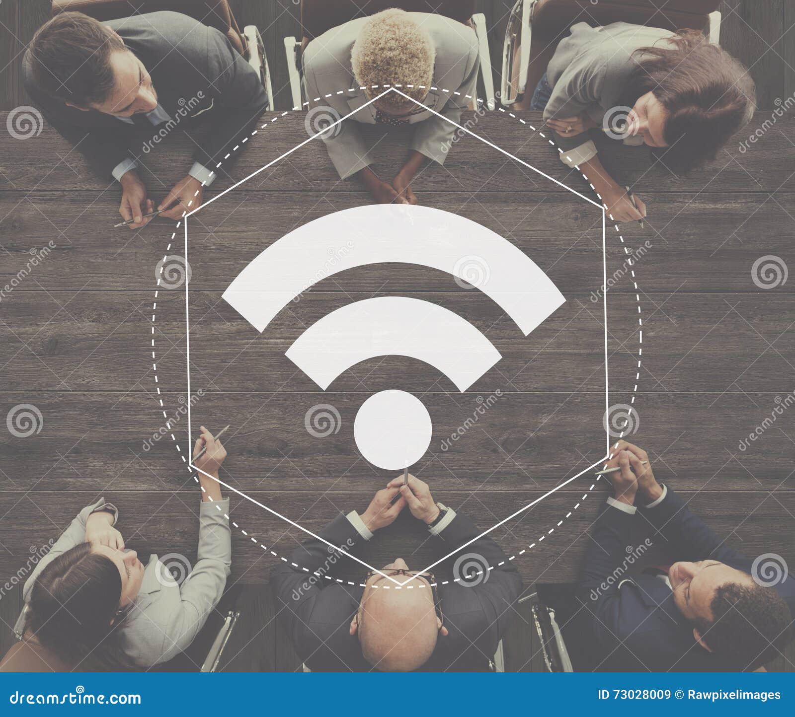 Internet WiFi Network Connection Graphic Concept Stock Image - Image of ...