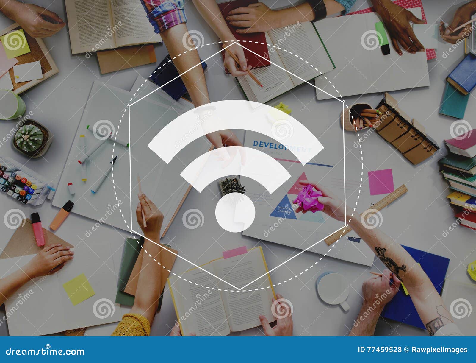Internet WiFi Network Connection Graphic Concept Stock Photo - Image of ...