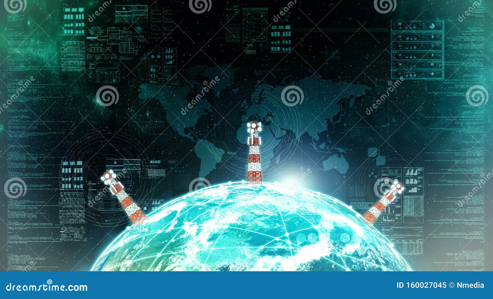 Internet Wireless Broadband Connection Concept Stock Illustration ...