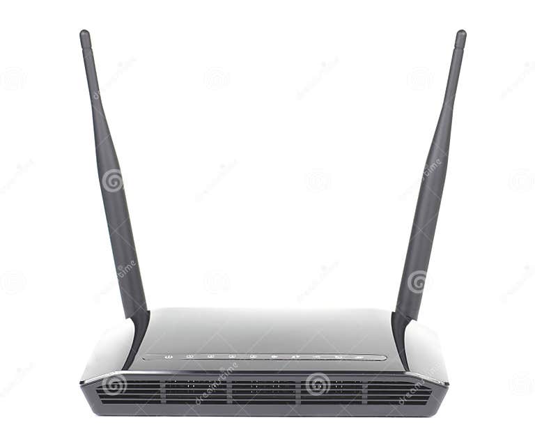 Internet Wireless Modem Router on White Background Stock Image - Image ...