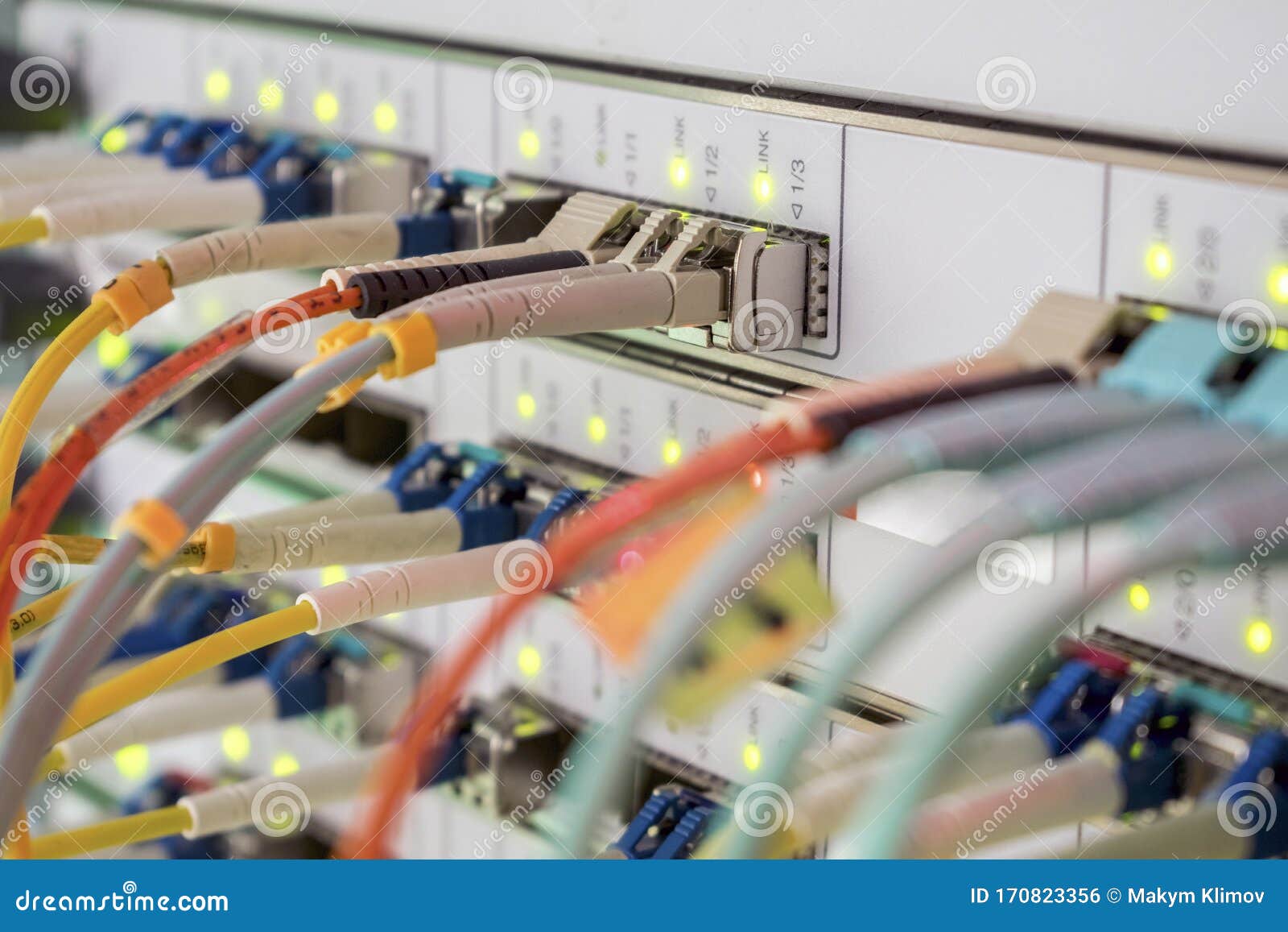 Internet Wires are Connected To the Central Router Interfaces. There ...