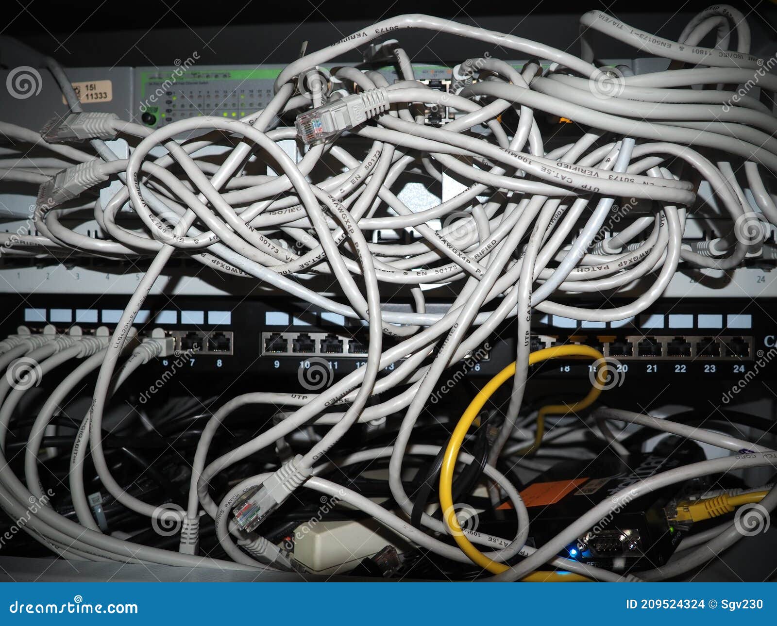 Internet Wires. Tangled Cables. the World Wide Web Stock Photo - Image ...