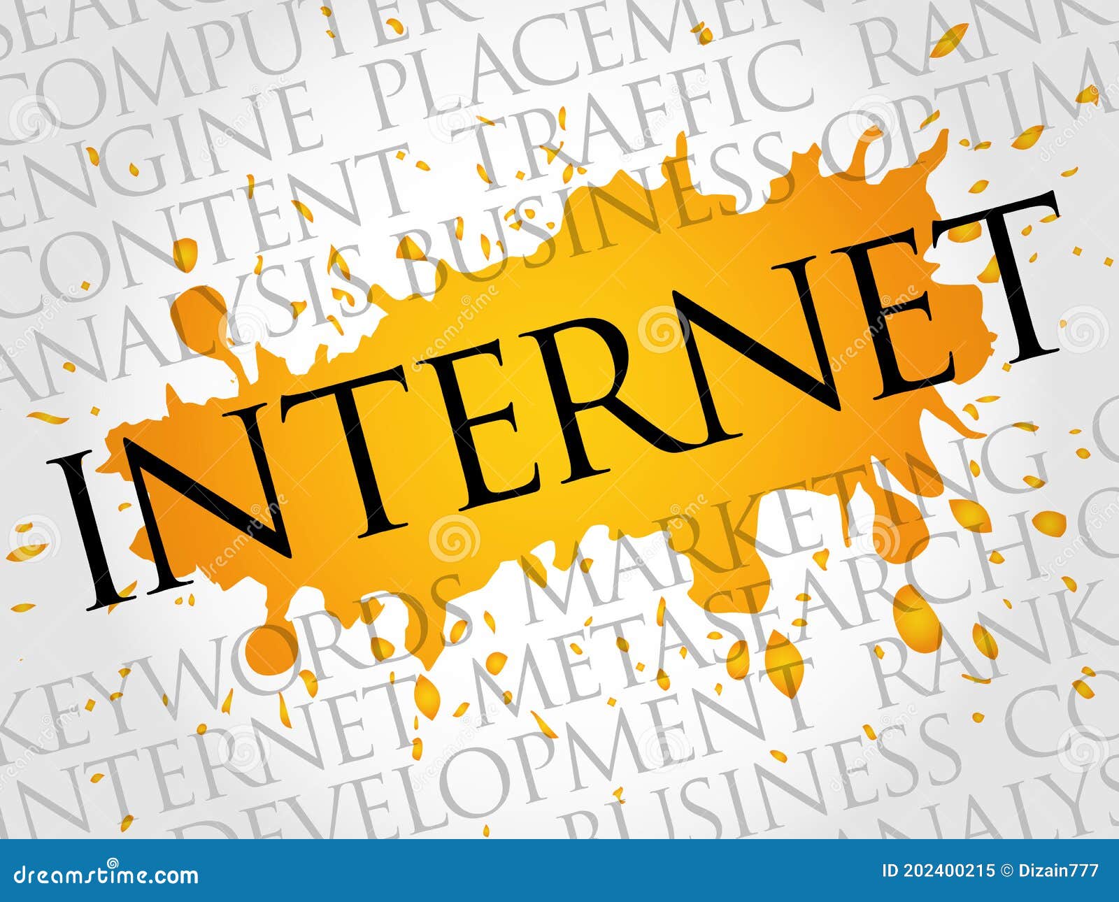 INTERNET word cloud stock illustration. Illustration of graphic - 202400215
