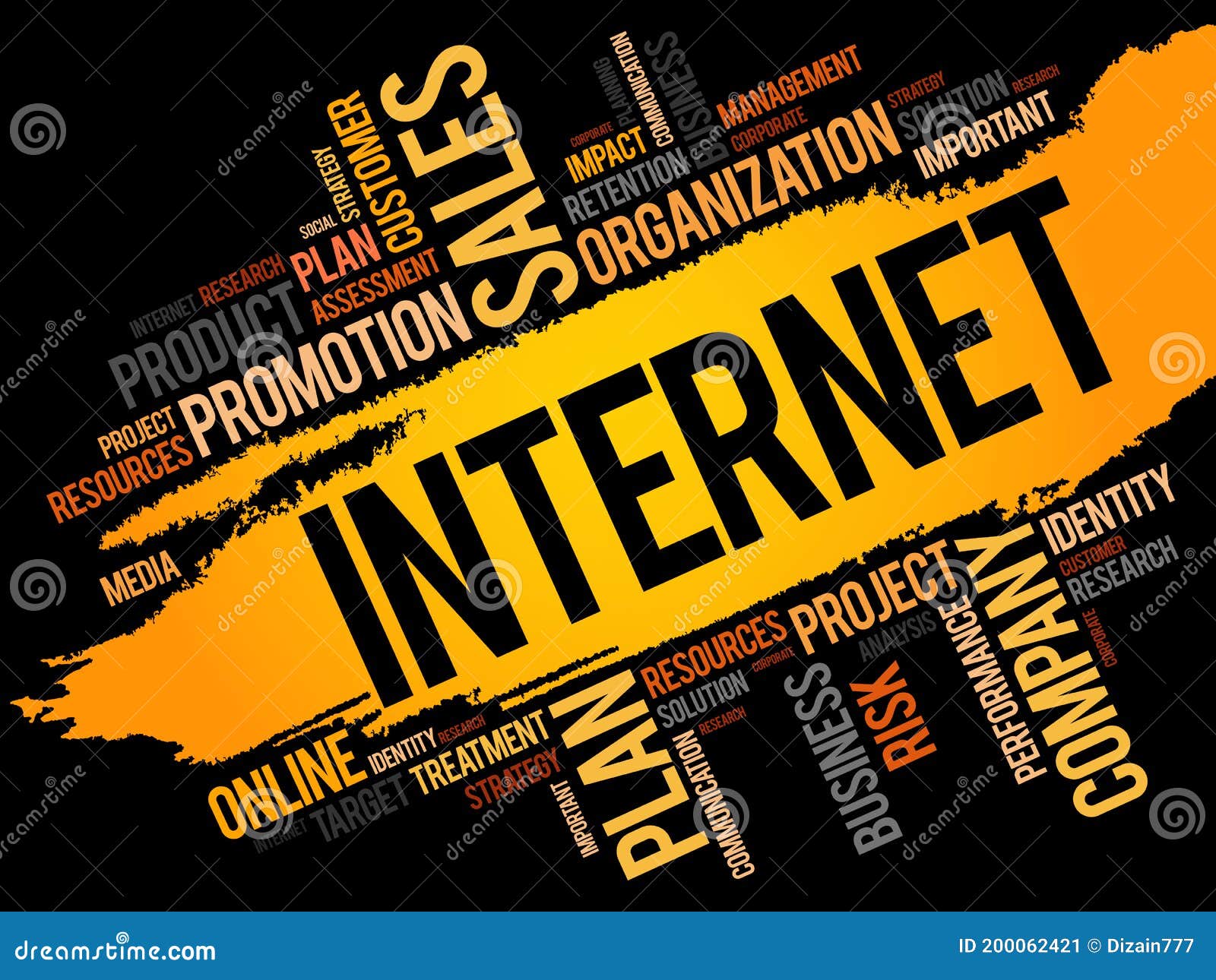 Internet word cloud stock illustration. Illustration of chat - 200062421