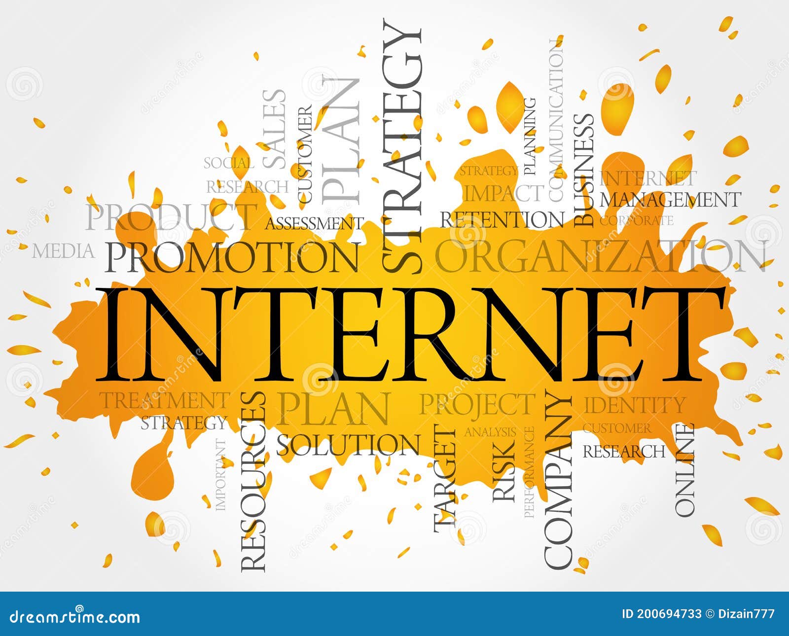 Internet word cloud stock illustration. Illustration of follow - 200694733