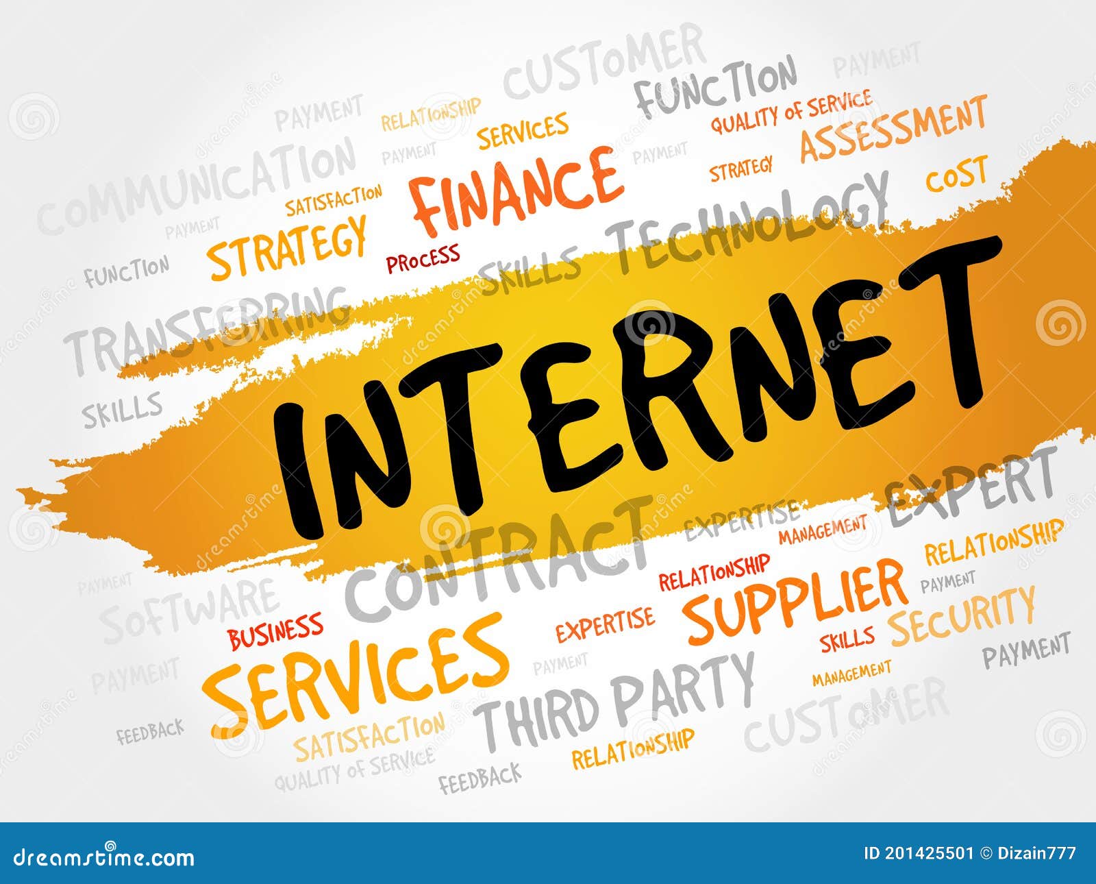 INTERNET word cloud stock illustration. Illustration of connection ...