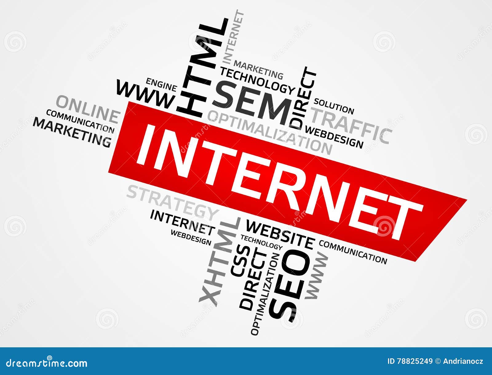 Internet Word Cloud Cartoon Vector | CartoonDealer.com #17385921