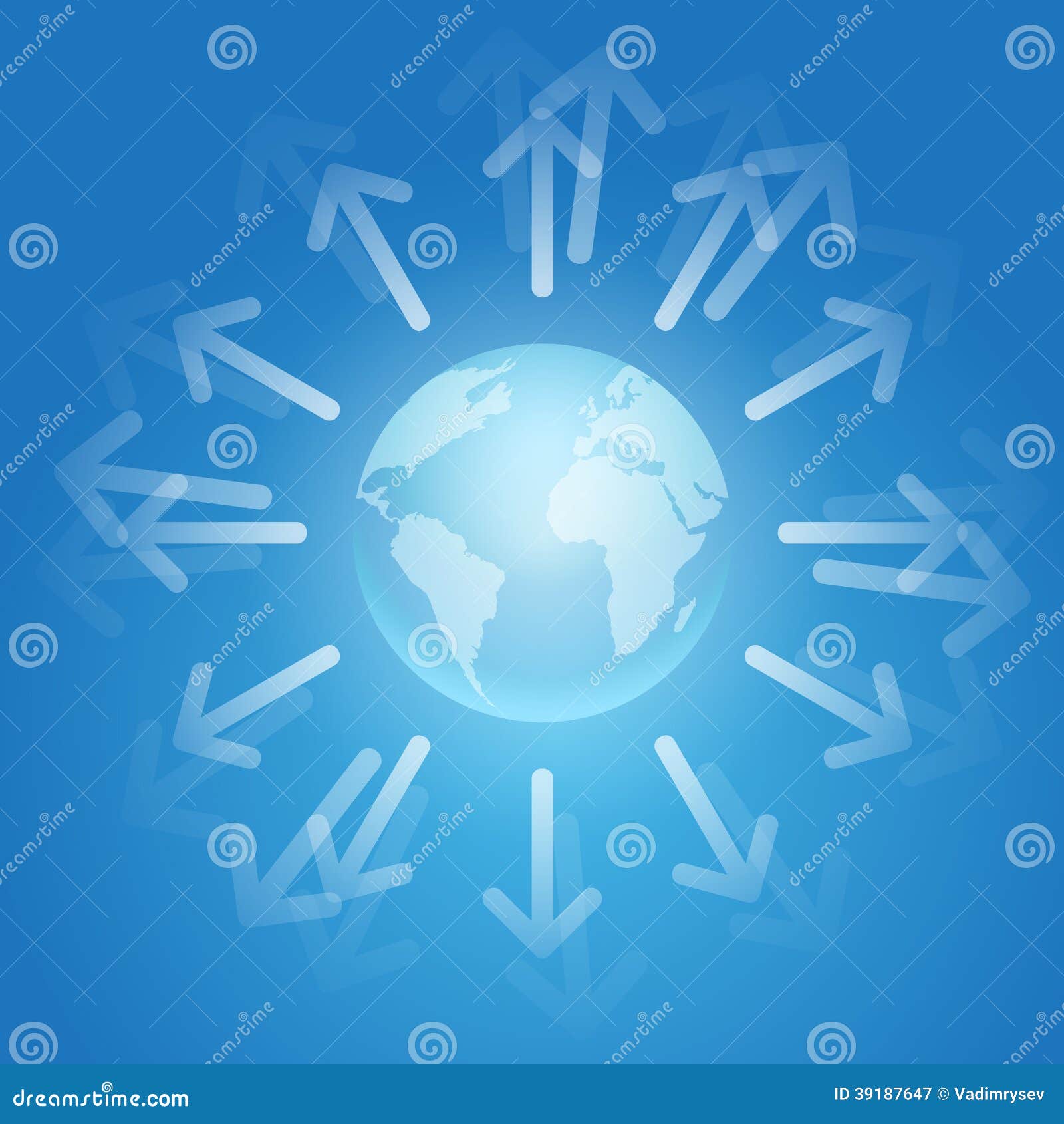 Internet and World symbol stock vector. Illustration of continent ...