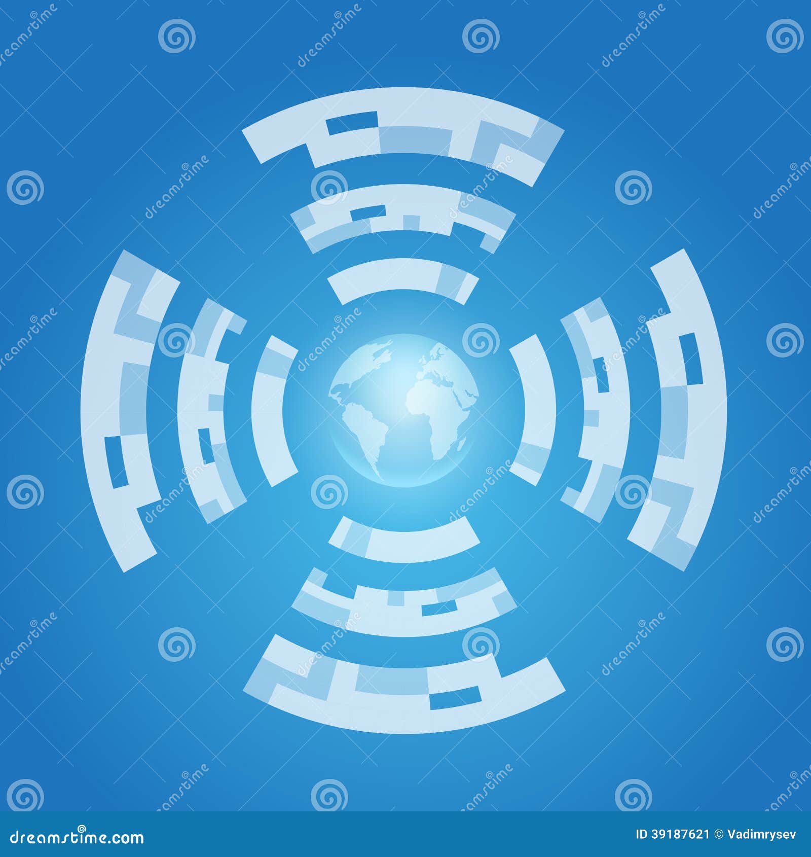 Internet and World symbol stock vector. Illustration of round - 39187621