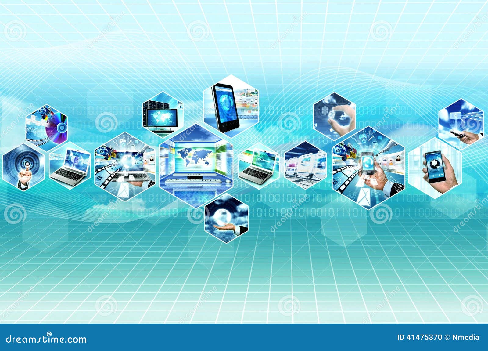 Internet y multimedias stock de ilustración. Ilustración de digital ...