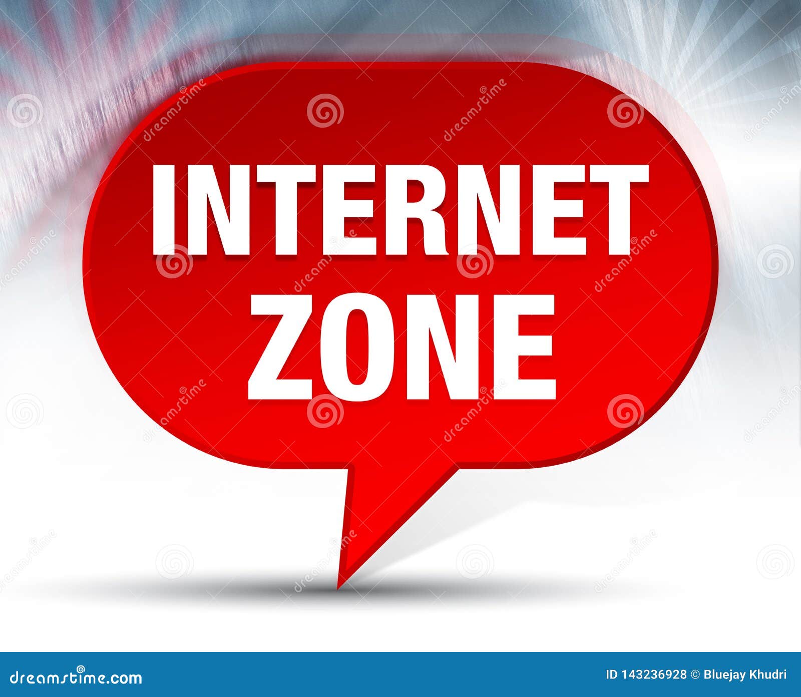 Internet Zone Red Bubble Background Stock Illustration - Illustration ...