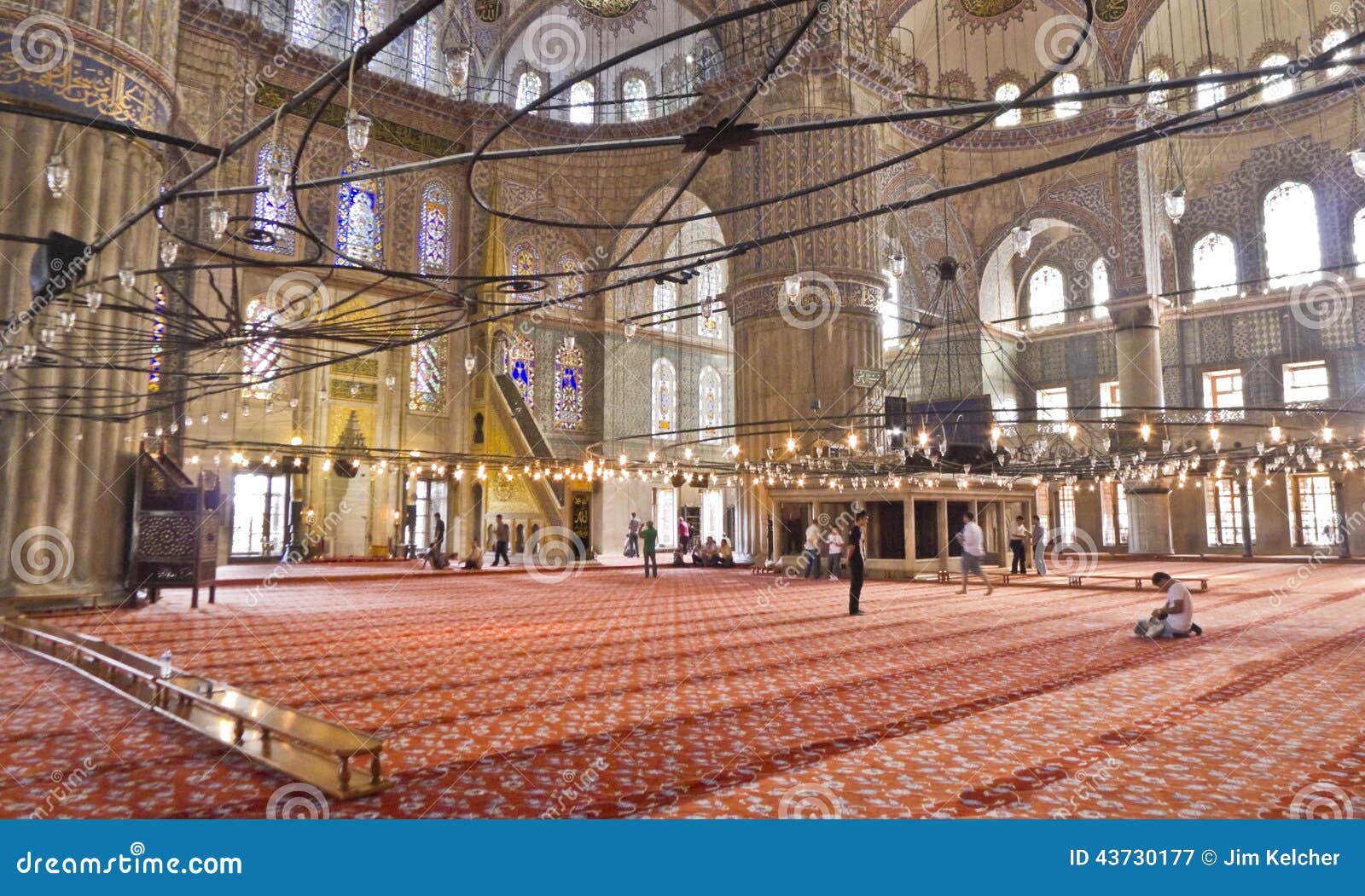 Interno (blu) Della Moschea Di Sultan Ahmed Fotografia Editoriale ...