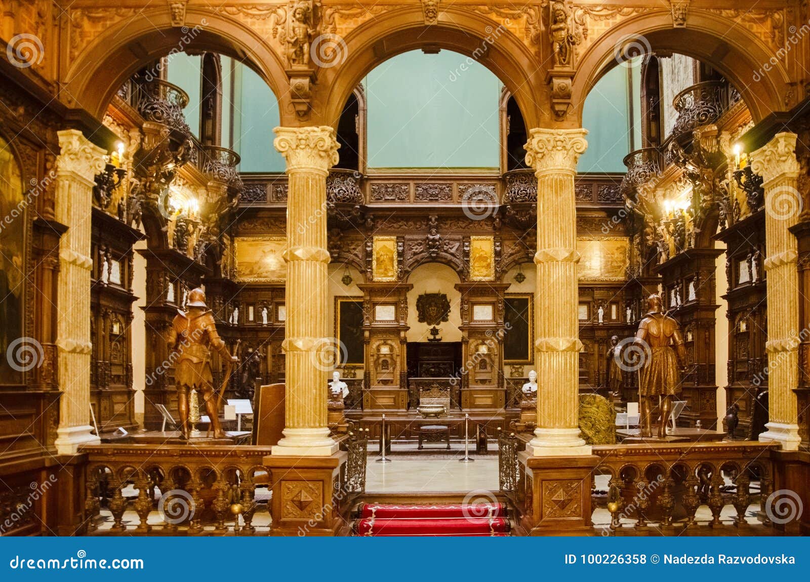 Interno Del Castello Di Peles Fotografia Stock Editoriale - Immagine di ...