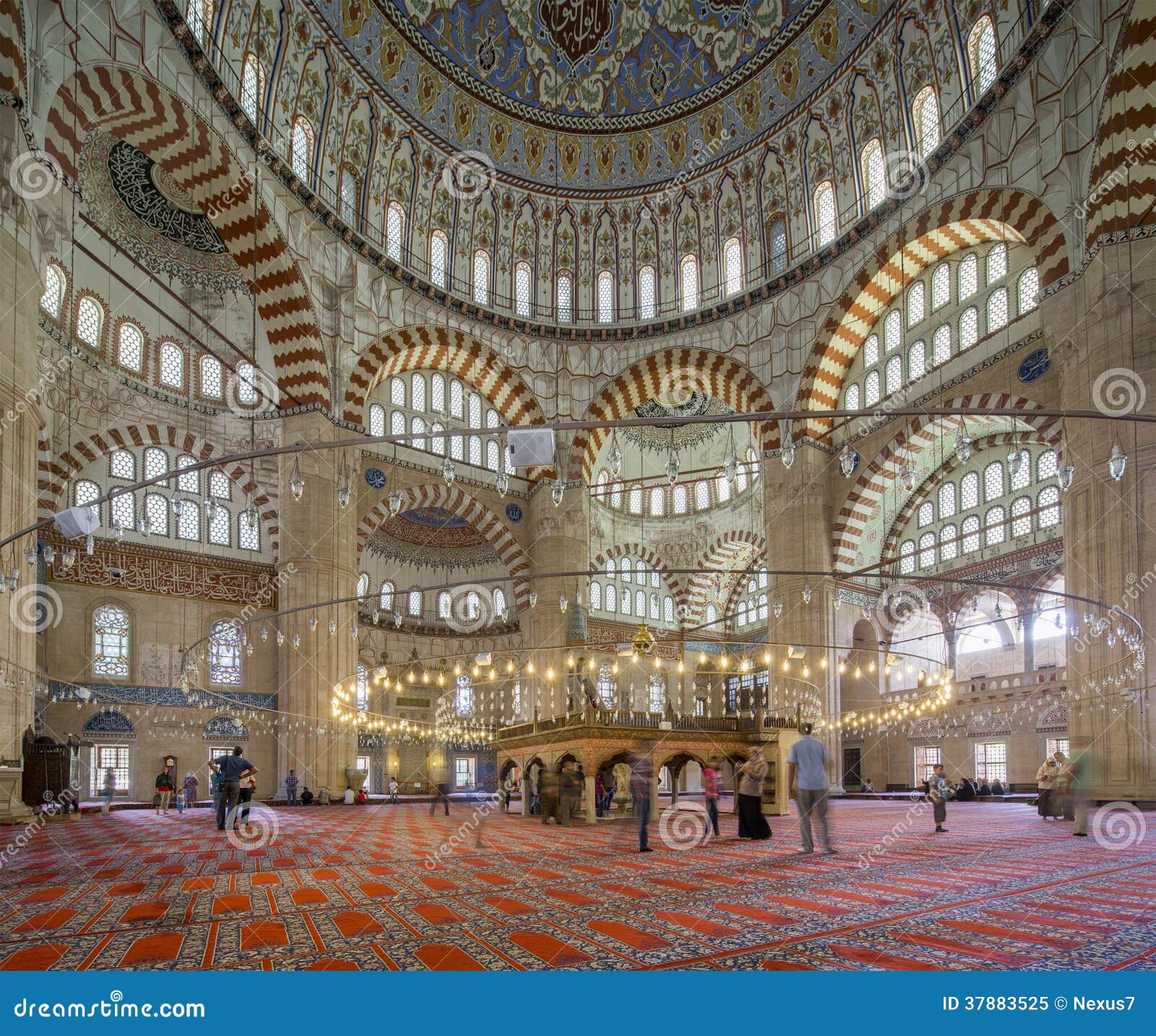 Interno Della Moschea Di Selimiye Immagine Editoriale - Immagine di ...