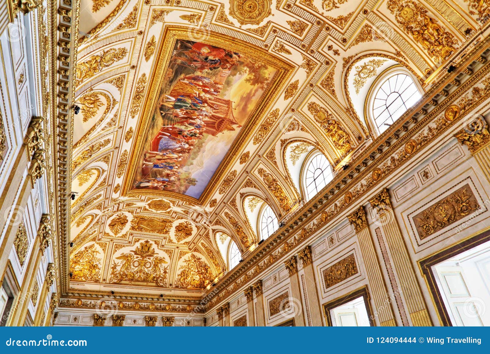 Interno Di Royal Palace Di Caserta Immagine Stock Editoriale - Immagine ...