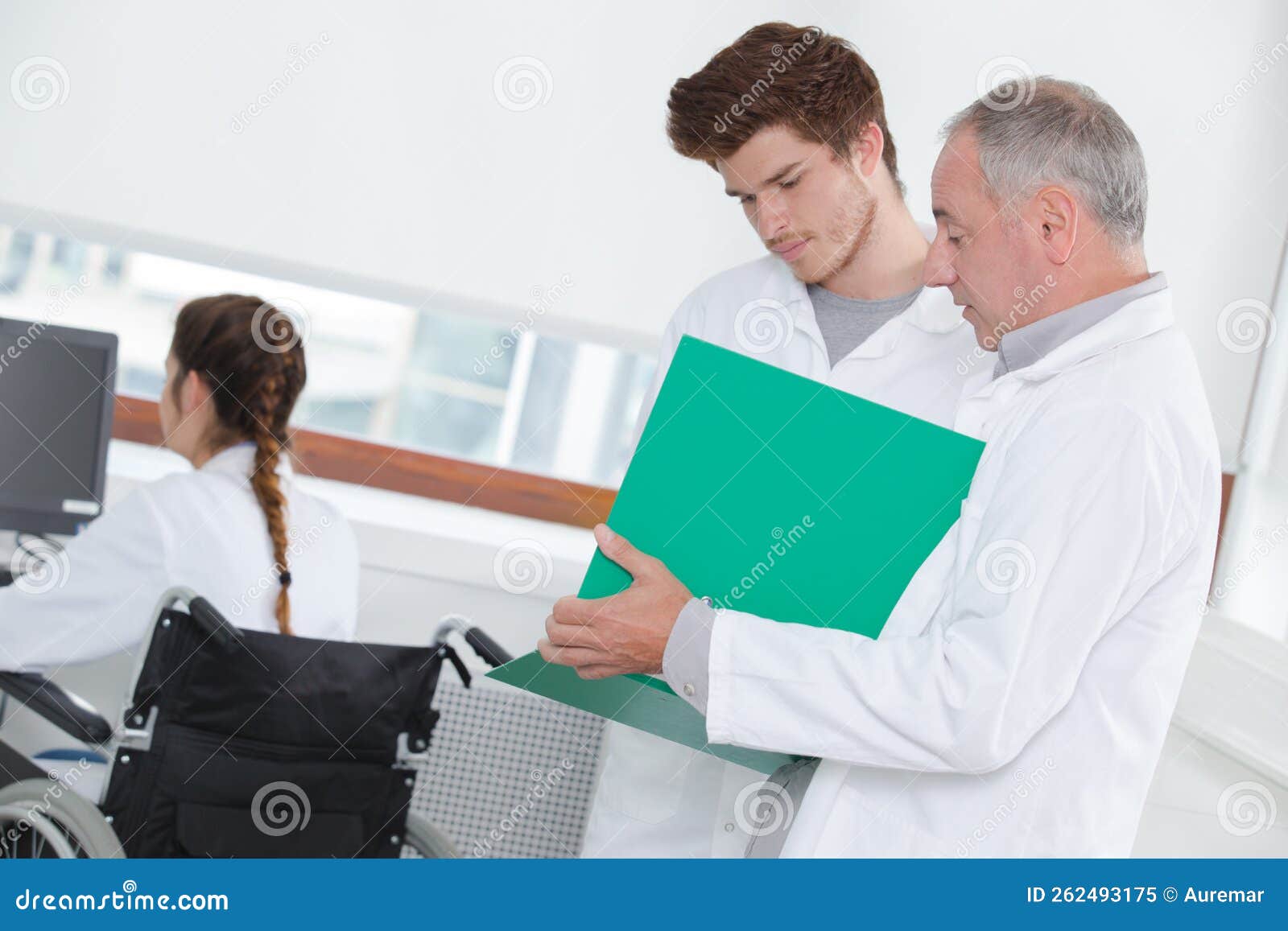 Interns Doing Documentation Procedure Stock Image - Image of paper ...