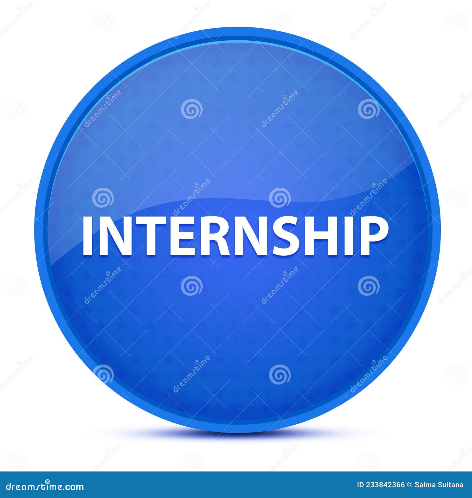 Internship Aesthetic Glossy Blue Round Button Abstract Stock ...