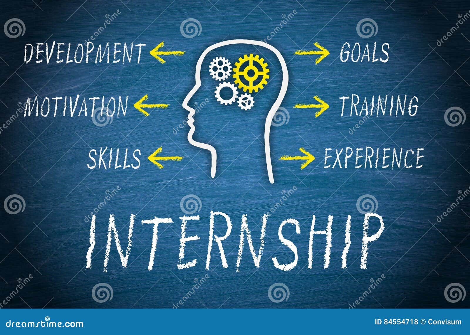 Internship Business Concept Stock Illustration - Illustration of ...