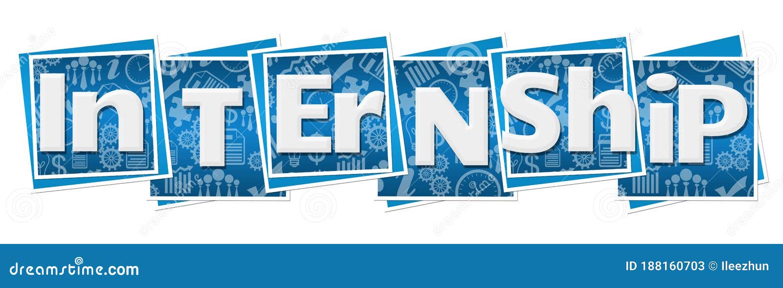 Internship Business Texture Blocks Blue Stock Illustration ...