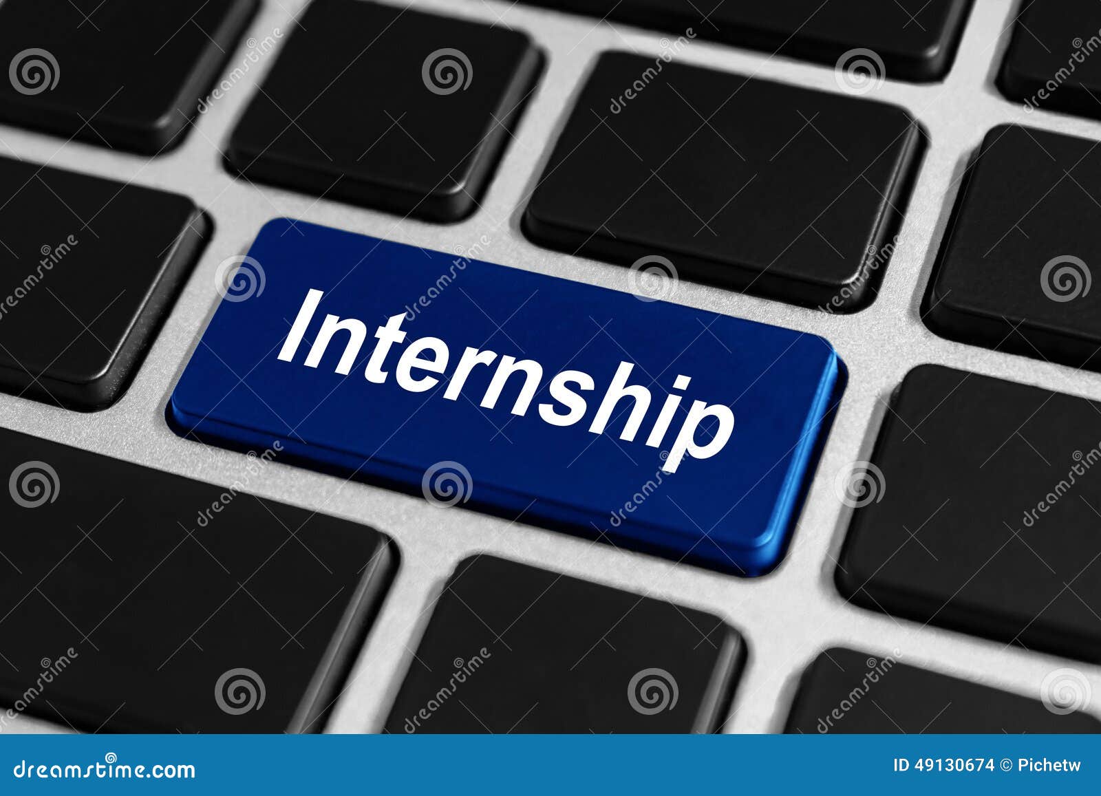 Internship Button on Keyboard Stock Photo - Image of trainee ...