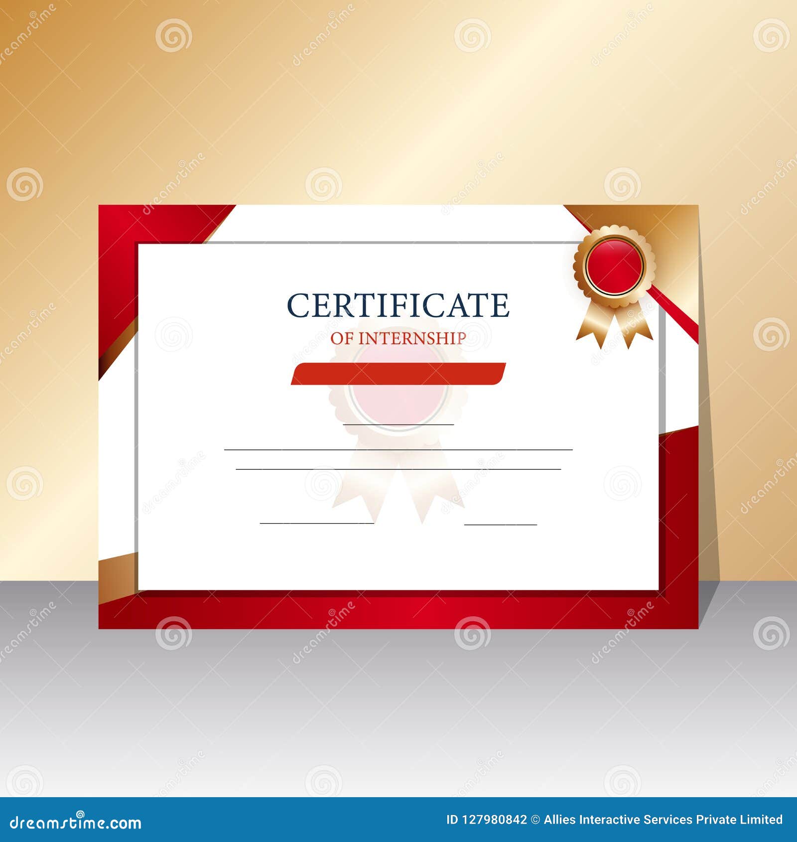 Certificate Of Internship, Best Award Template Design With Space ...
