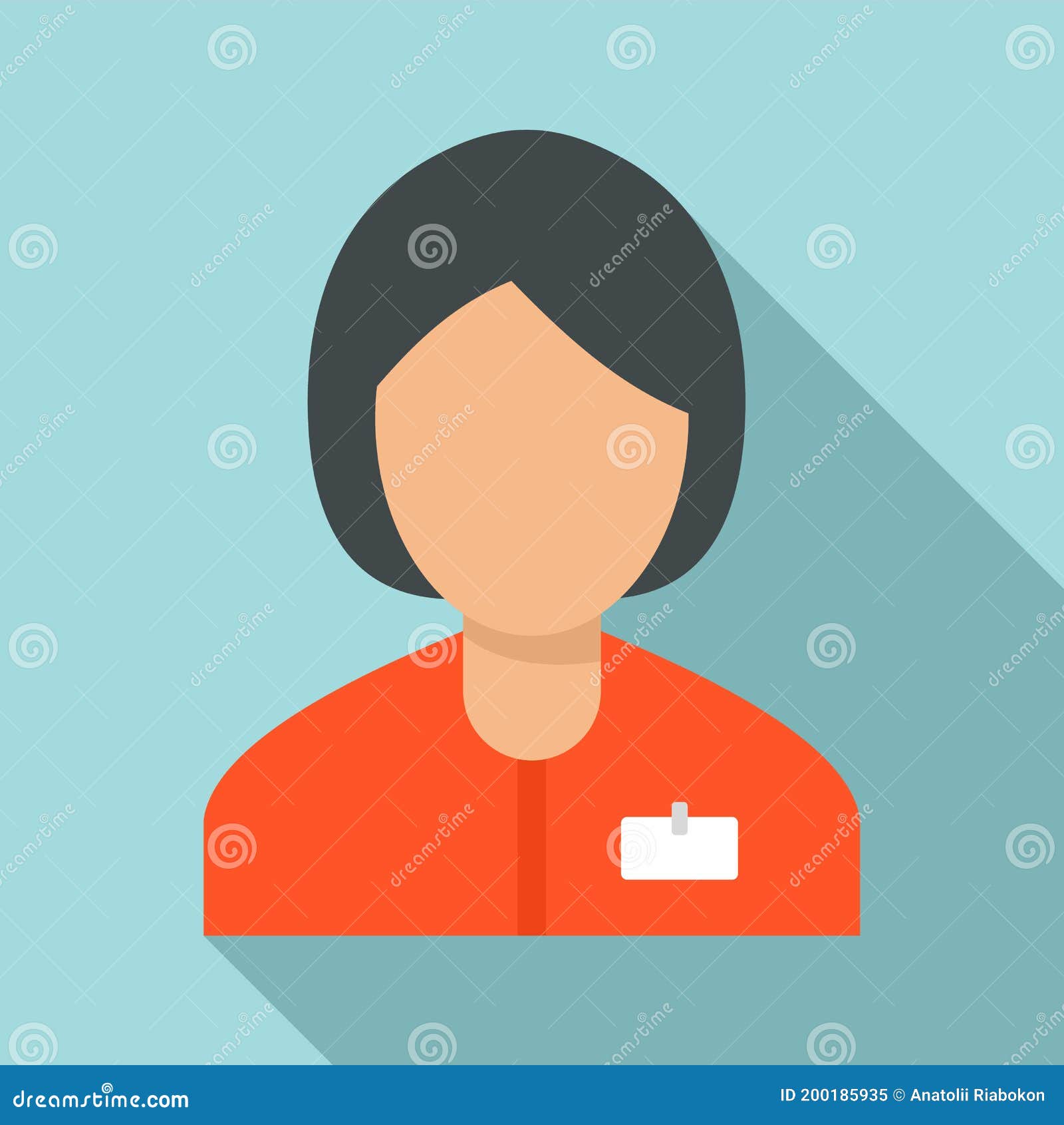 Internship Manager Icon, Flat Style Stock Vector - Illustration of ...