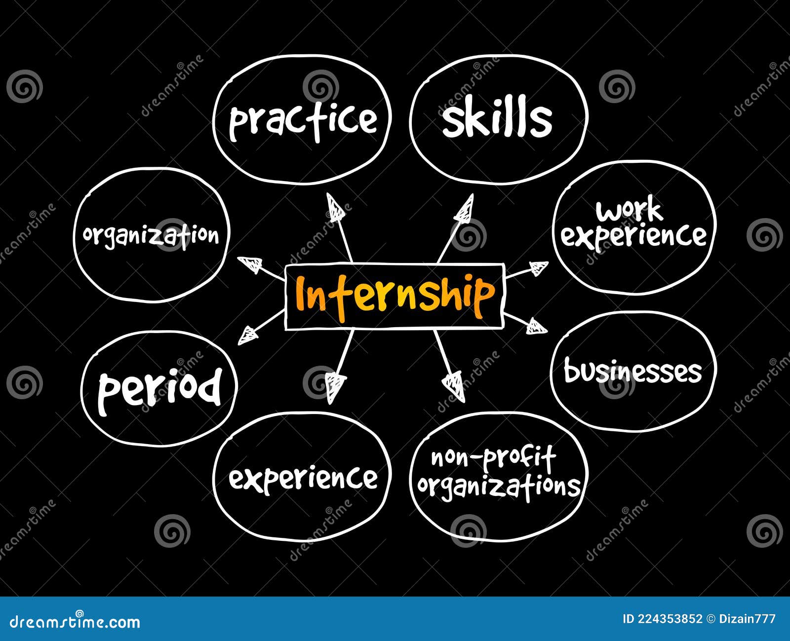 Apprenticeship Mind Map, Concept For Presentations And Reports Royalty ...