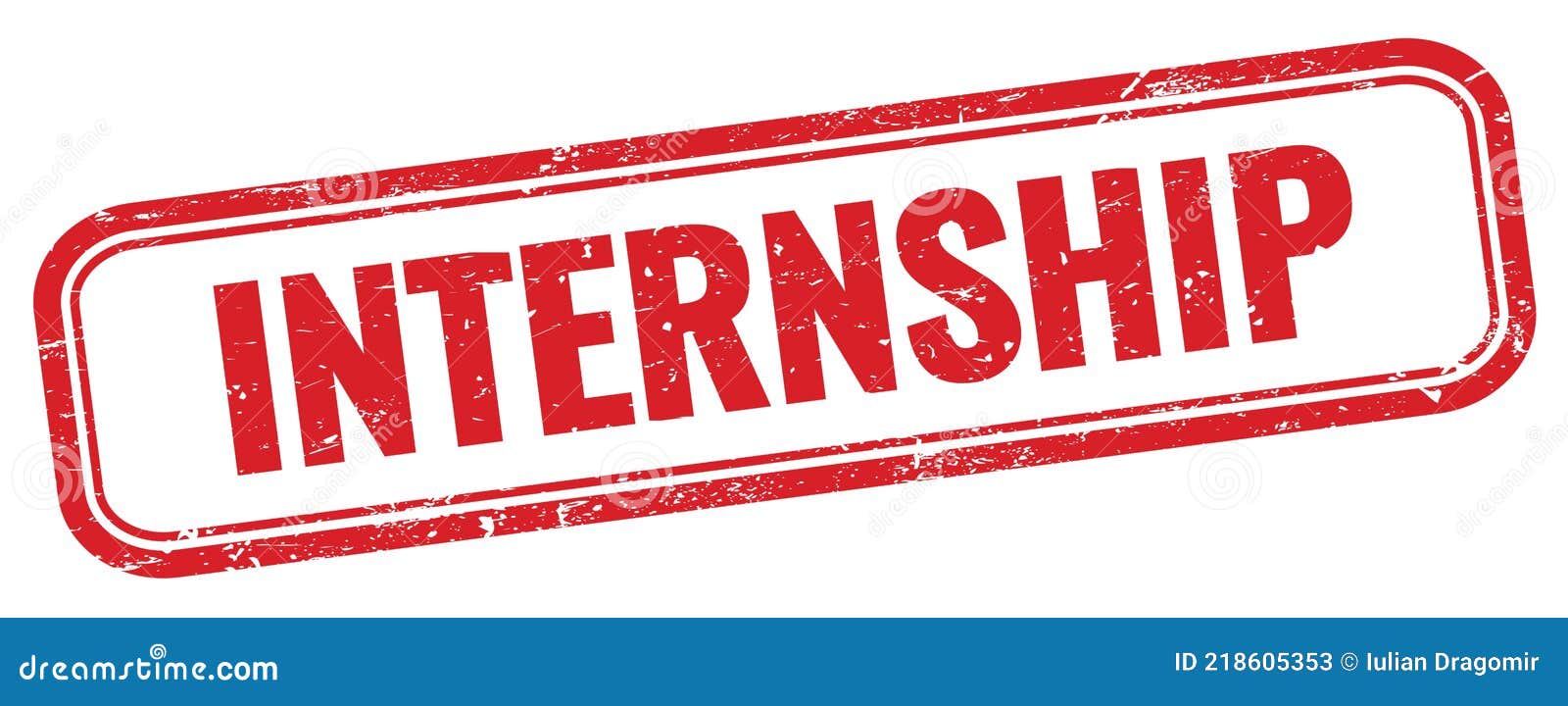 INTERNSHIP Text on Red Grungy Stamp Stock Illustration - Illustration ...
