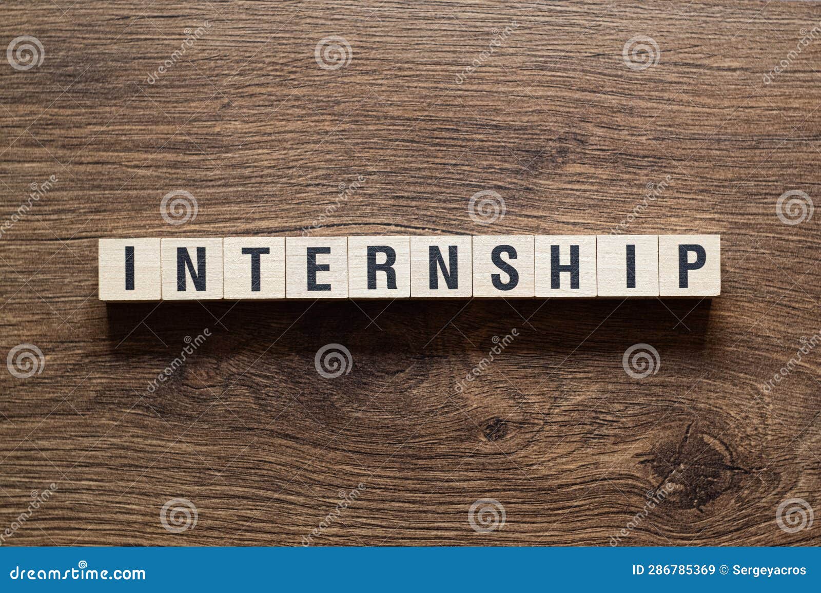 Internship - Word Concept on Building Blocks, Text Stock Image - Image ...