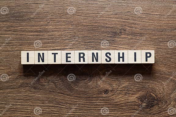 Internship - Word Concept on Building Blocks, Text Stock Image - Image ...