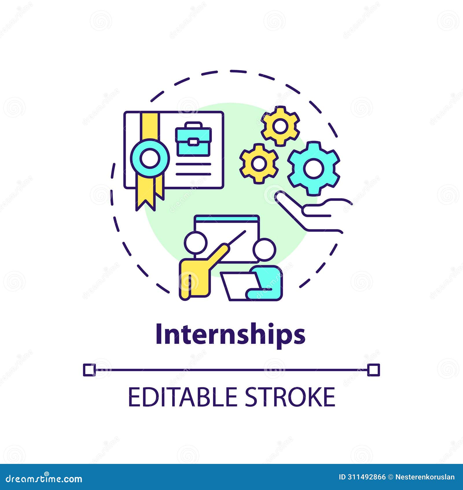 Internships Isolated Cartoon Vector Illustration. | CartoonDealer.com ...