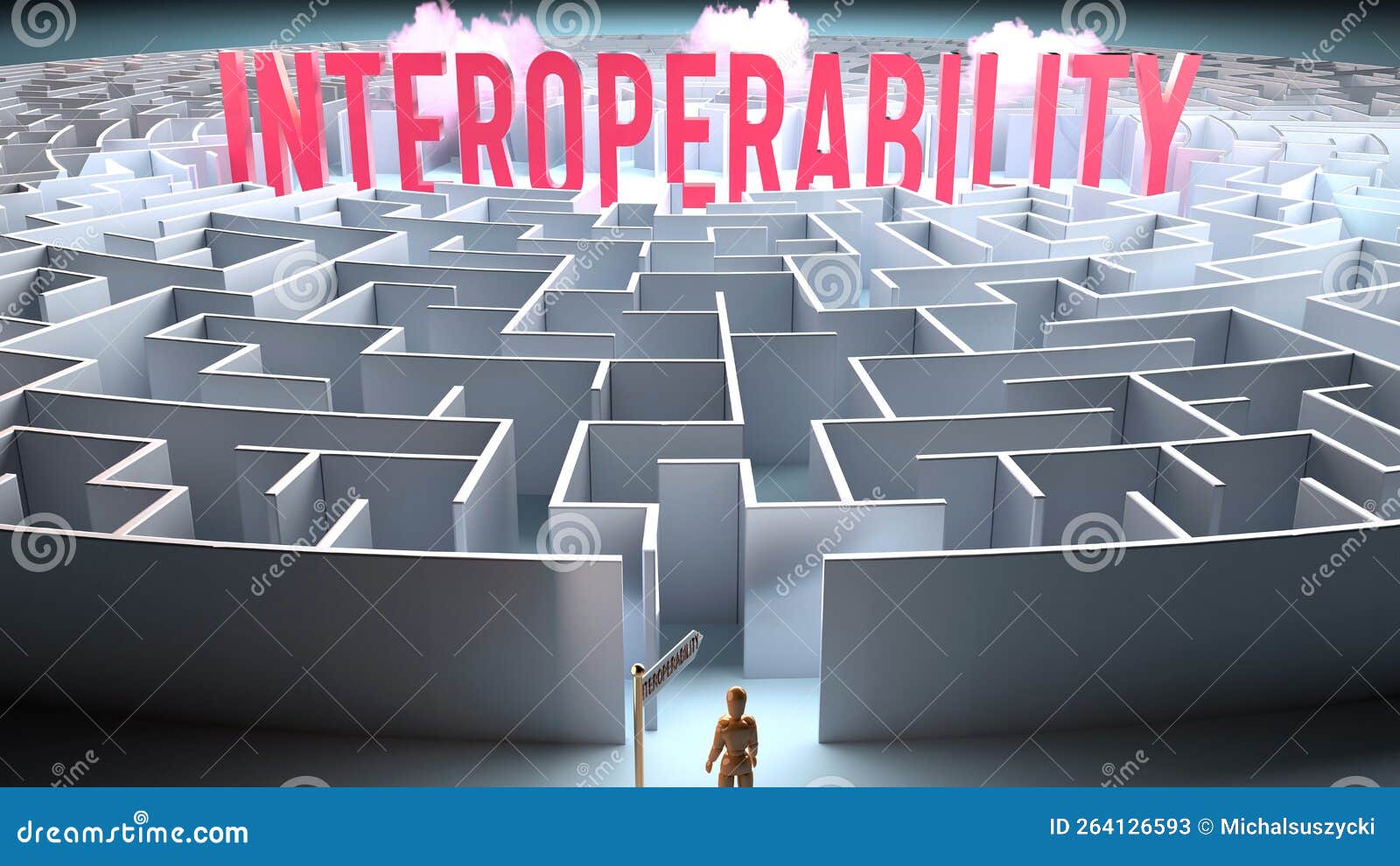 Interoperability and a Complicated Path To it Stock Illustration ...
