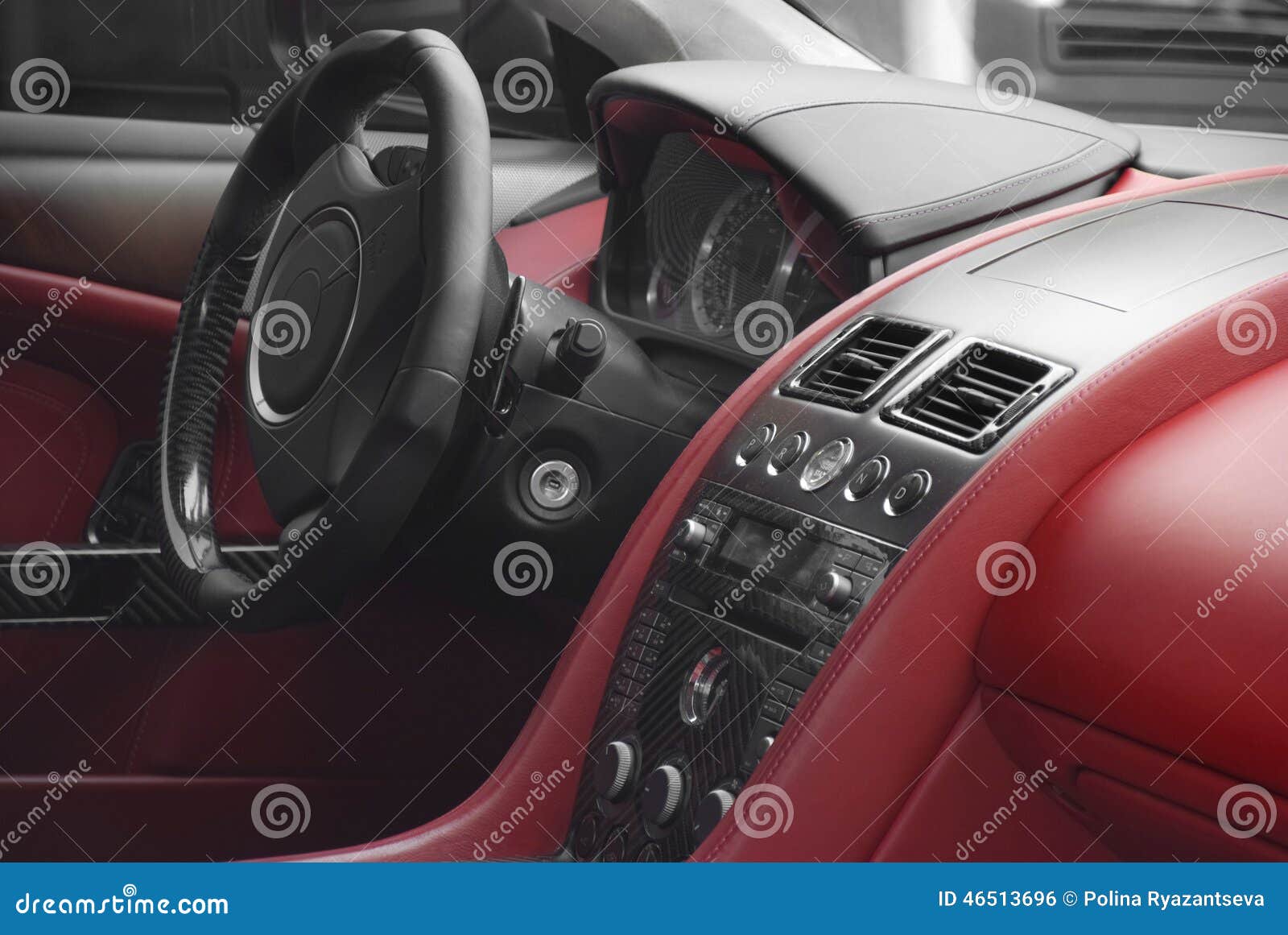 Interor of a luxury car stock photo. Image of modern - 46513696