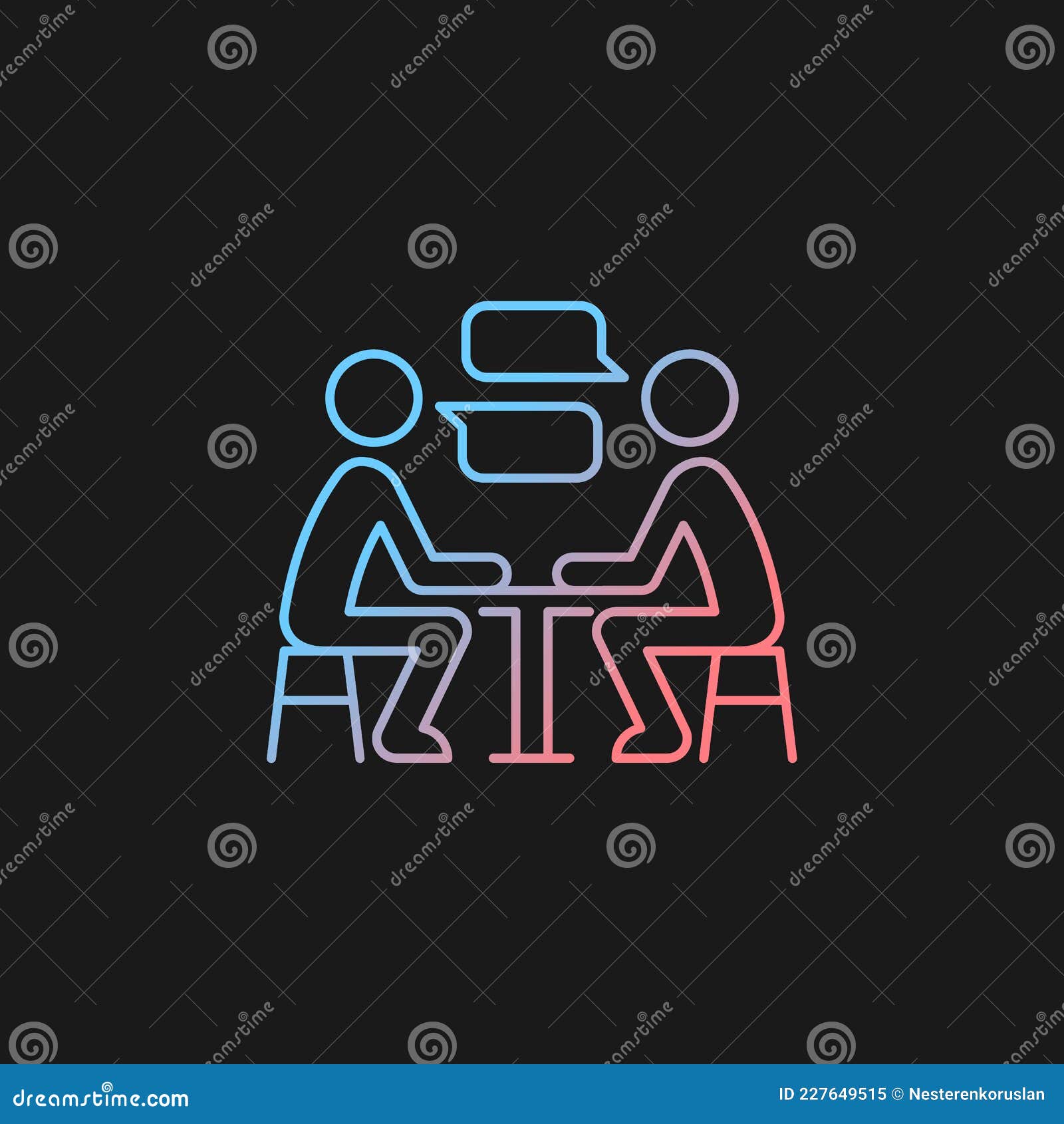 Interpersonal Communication Black Icon Concept. Interpersonal ...