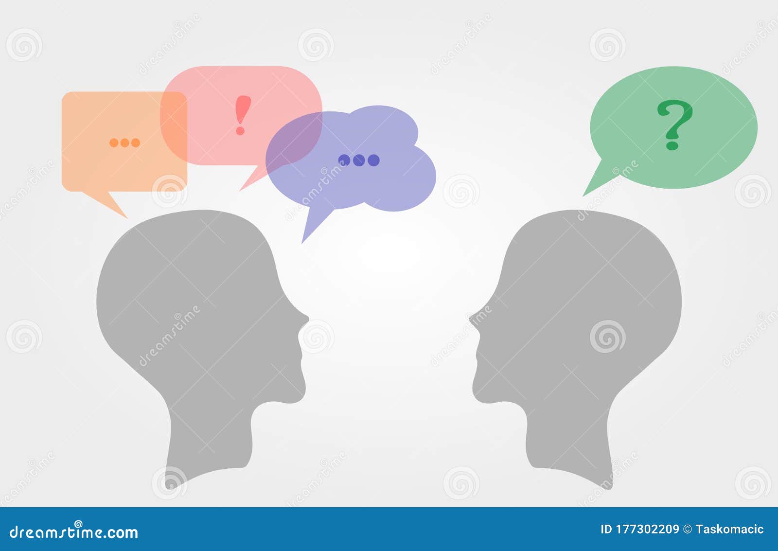 Listening People Two Stock Illustrations – 776 Listening People Two ...