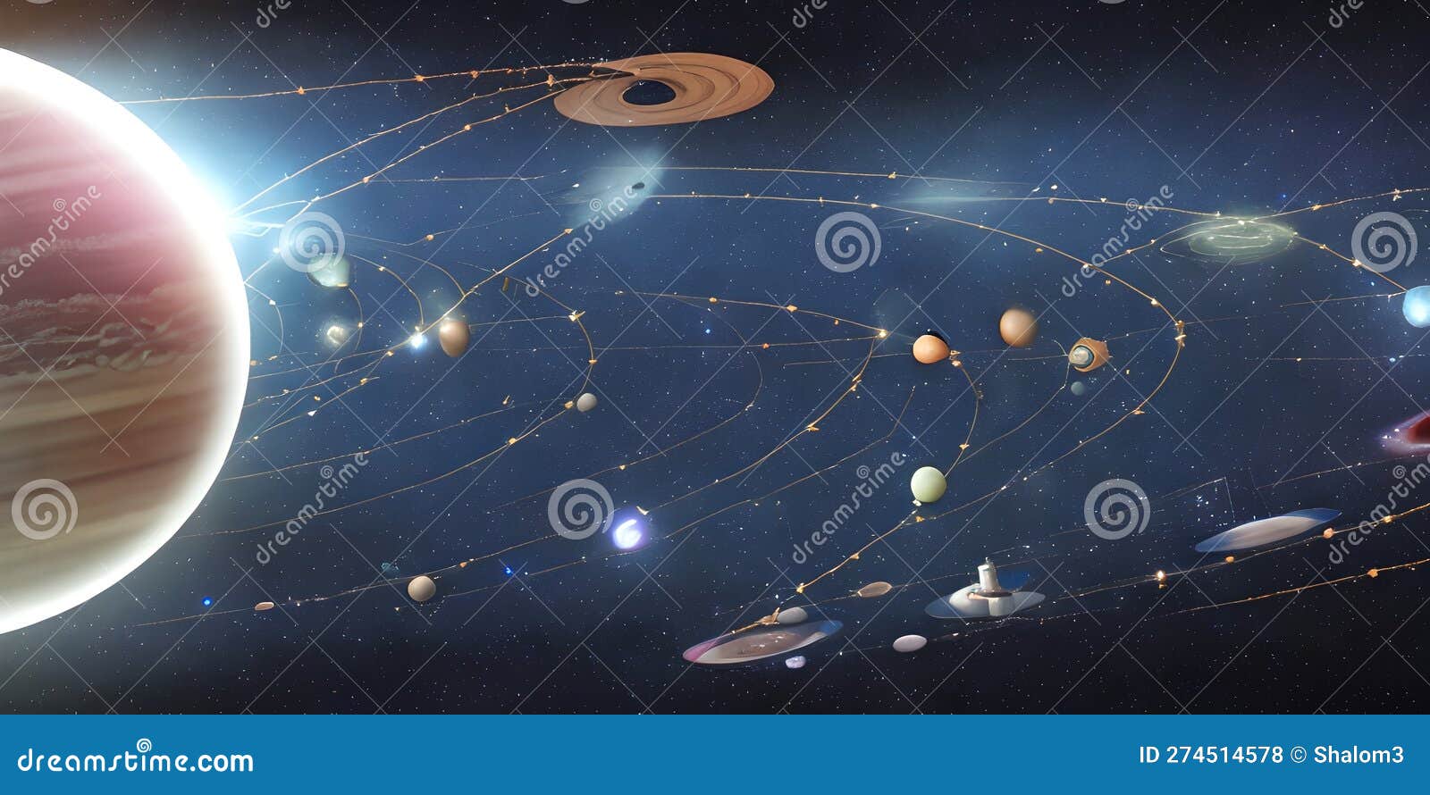 Interplanetary Communication Technology, Information Network, Sci-fi ...