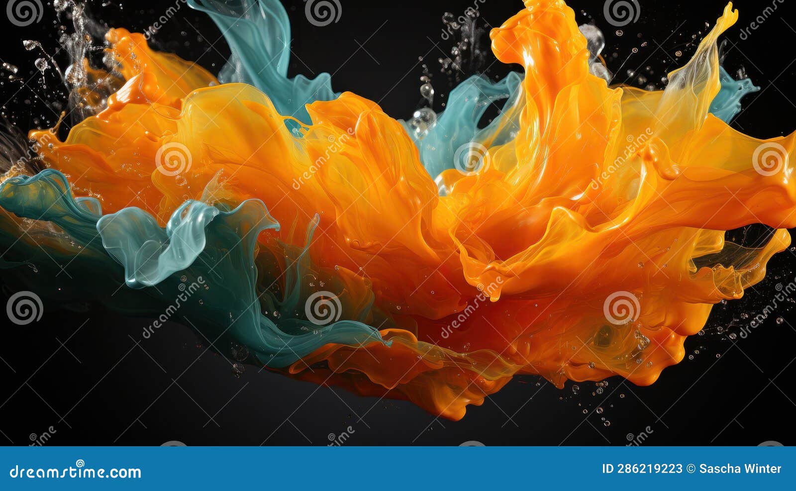 A Dance Of Fluidity And Chaos Where Swirling Vortices Create A ...