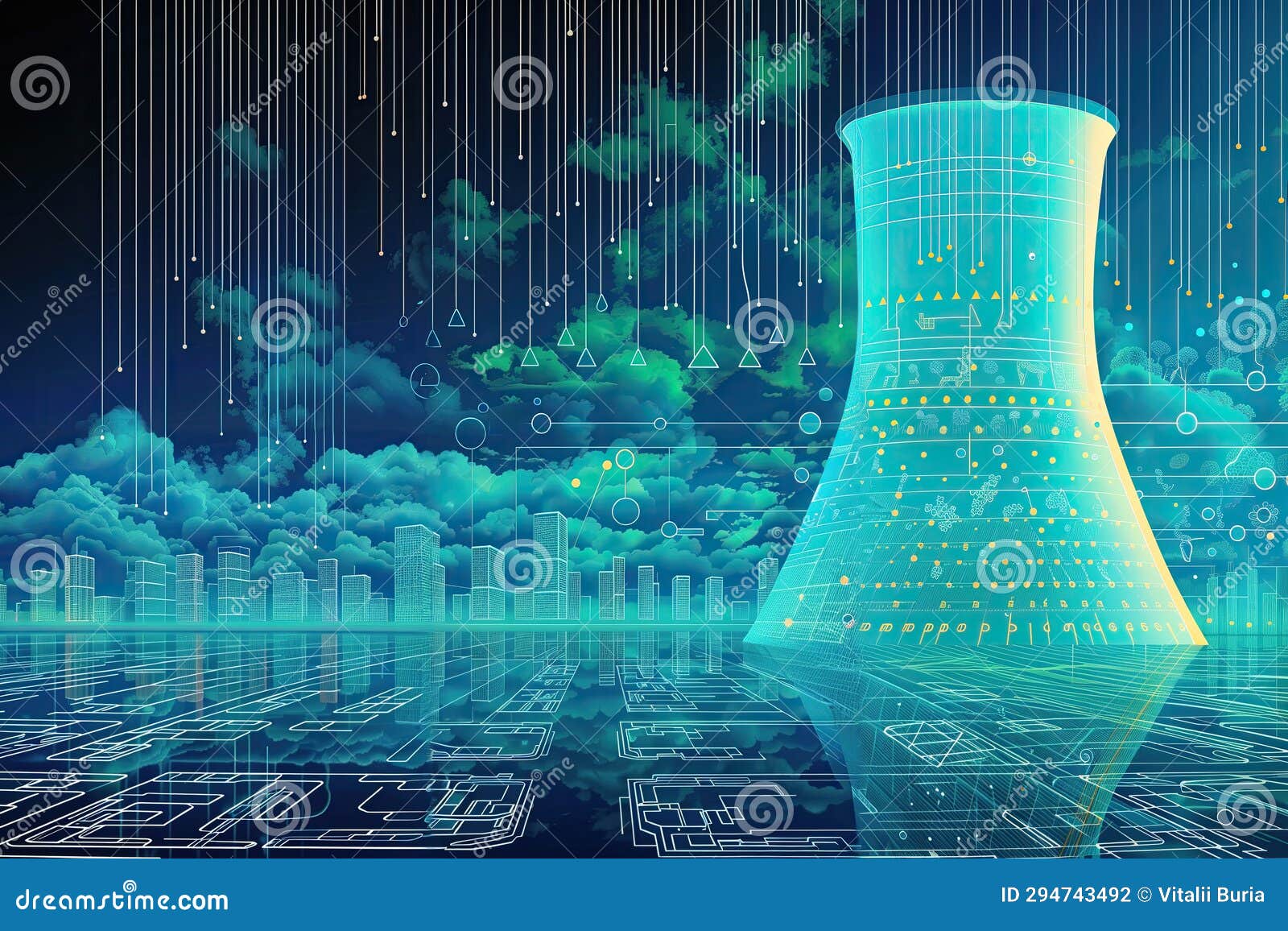Digital Visualization of a Visually Appealing Nuclear Power Plant with ...